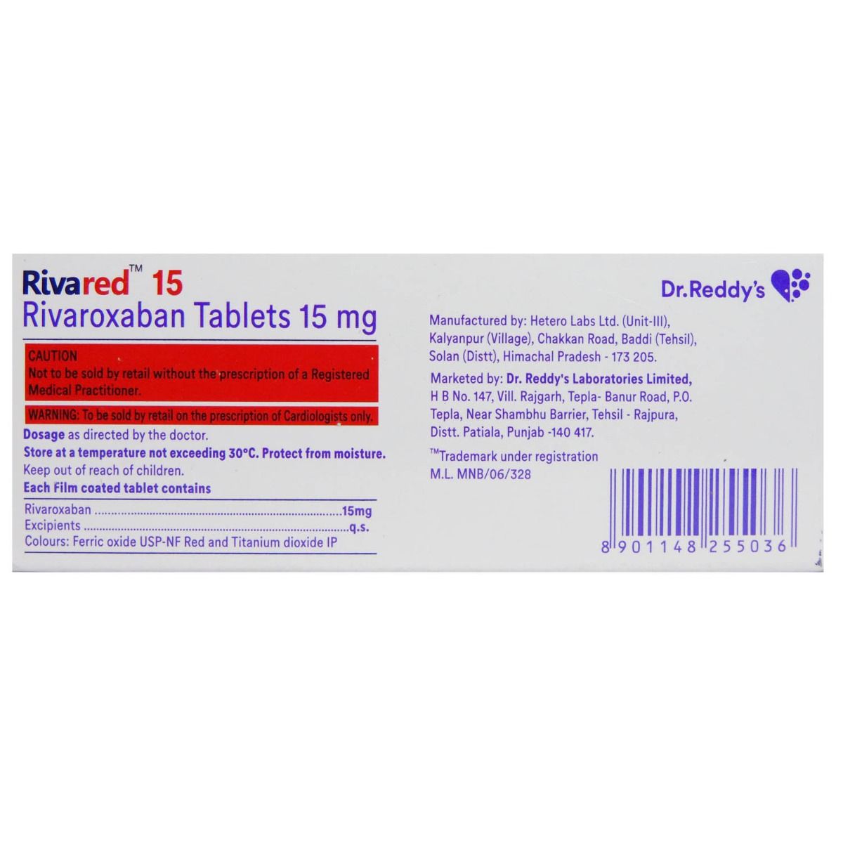 Rivared 15 Tablet 10's Price, Uses, Side Effects, Composition - Apollo ...
