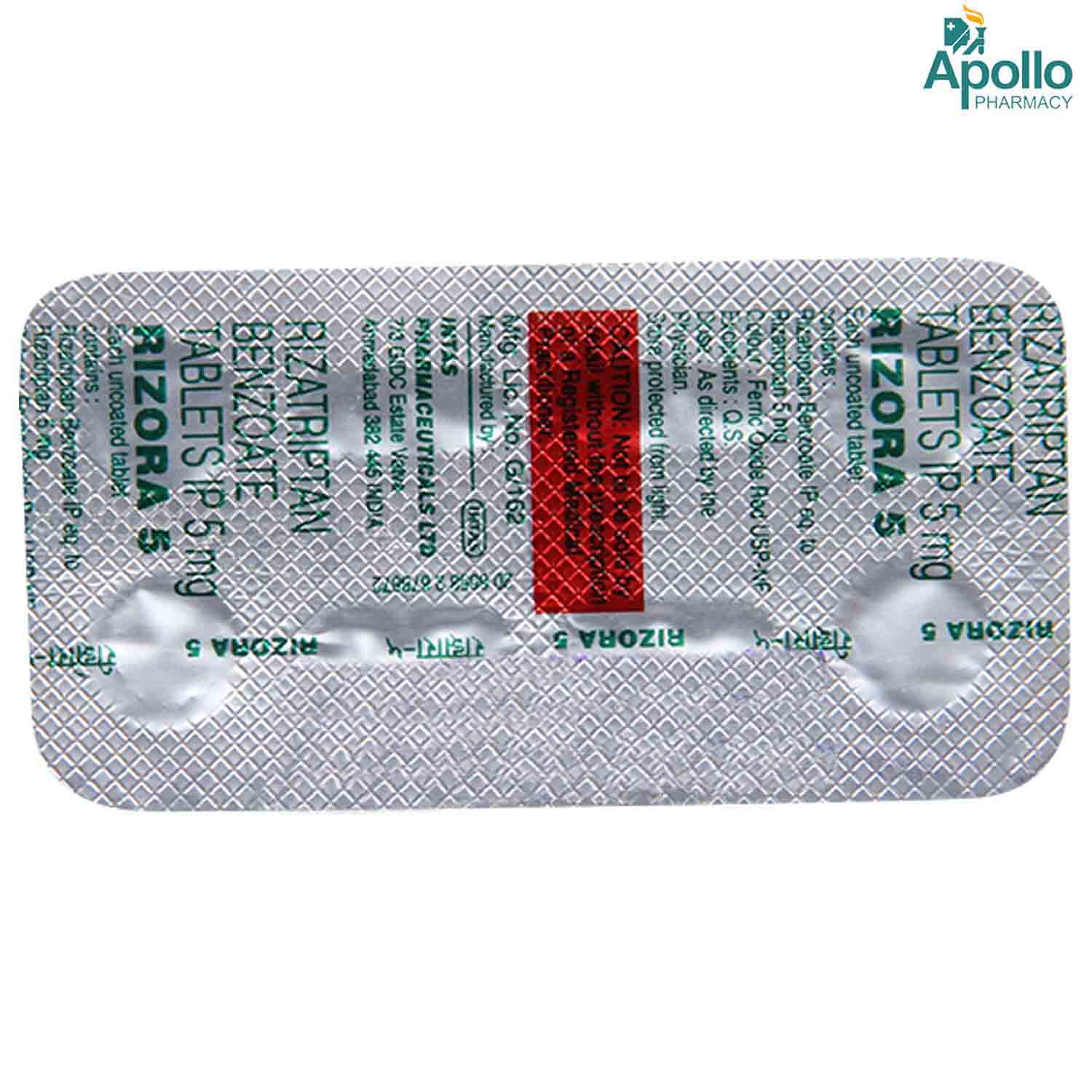 Rizora 5 Tablet 4's Price, Uses, Side Effects, Composition - Apollo ...