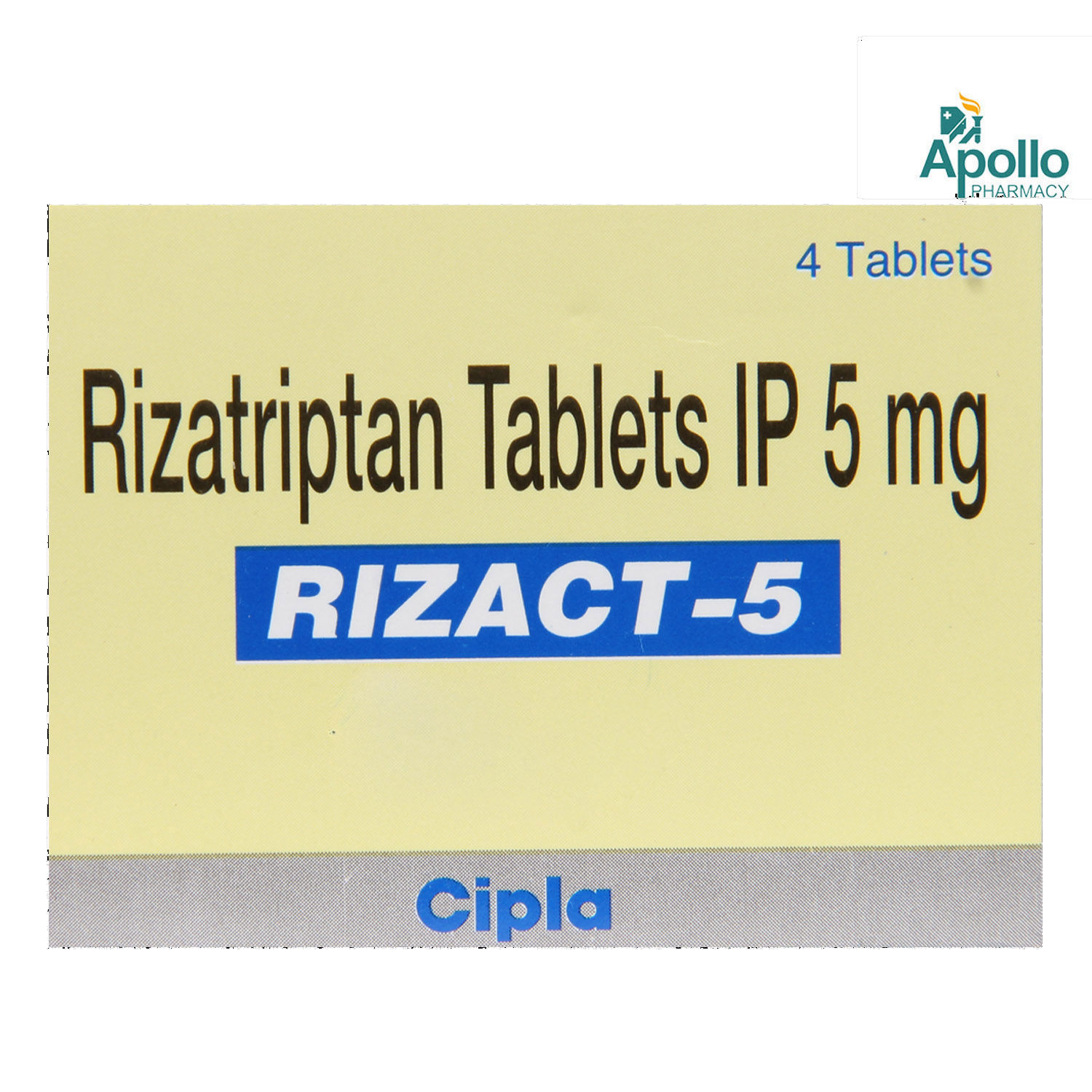 Rizact 5 Tablet 4's Price, Uses, Side Effects, Composition - Apollo ...