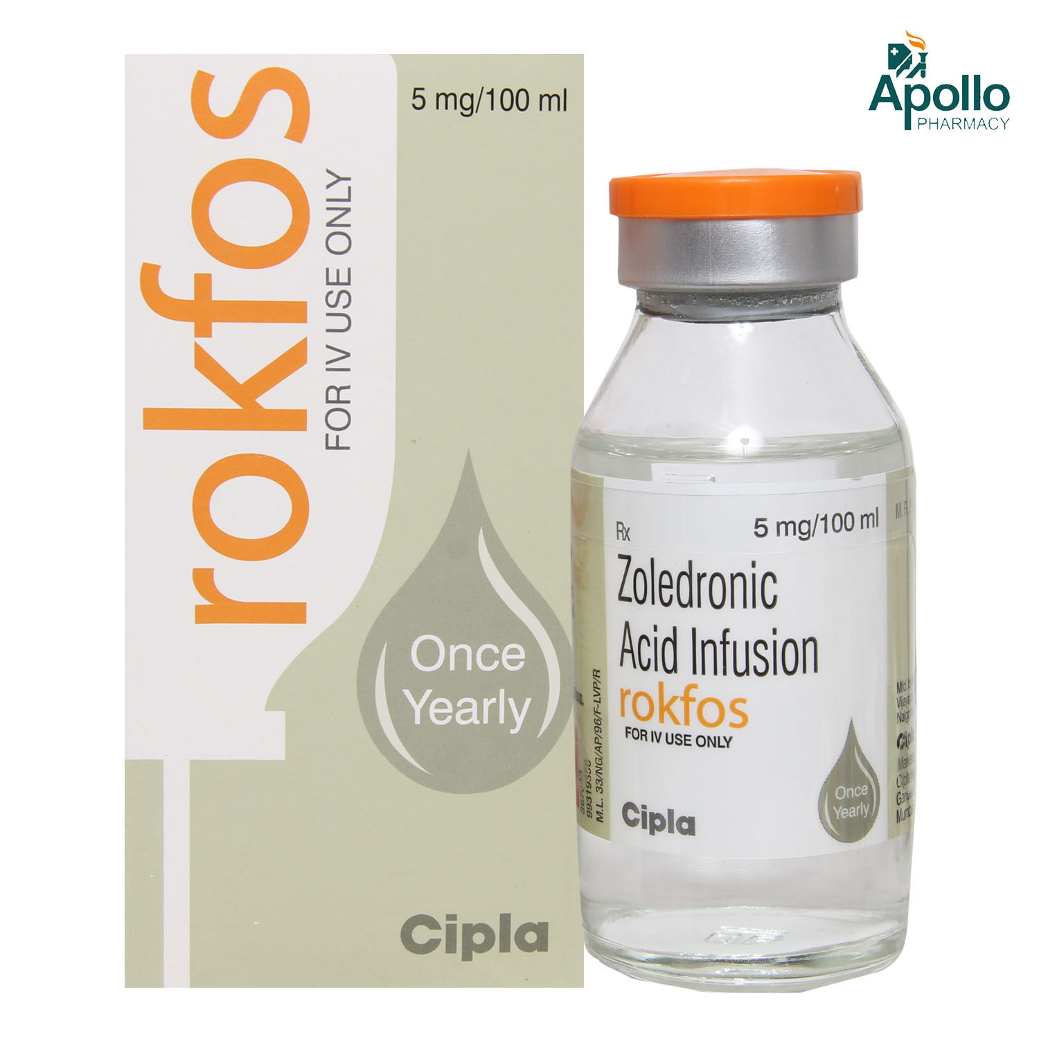Rokfos Infusion 100 ml Price, Uses, Side Effects, Composition - Apollo ...