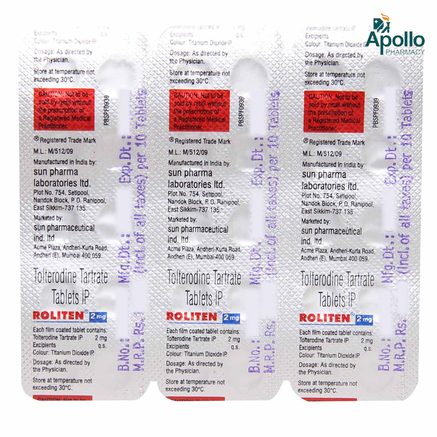 Roliten 2 mg Tablet 10's Price, Uses, Side Effects, Composition - Apollo Pharmacy