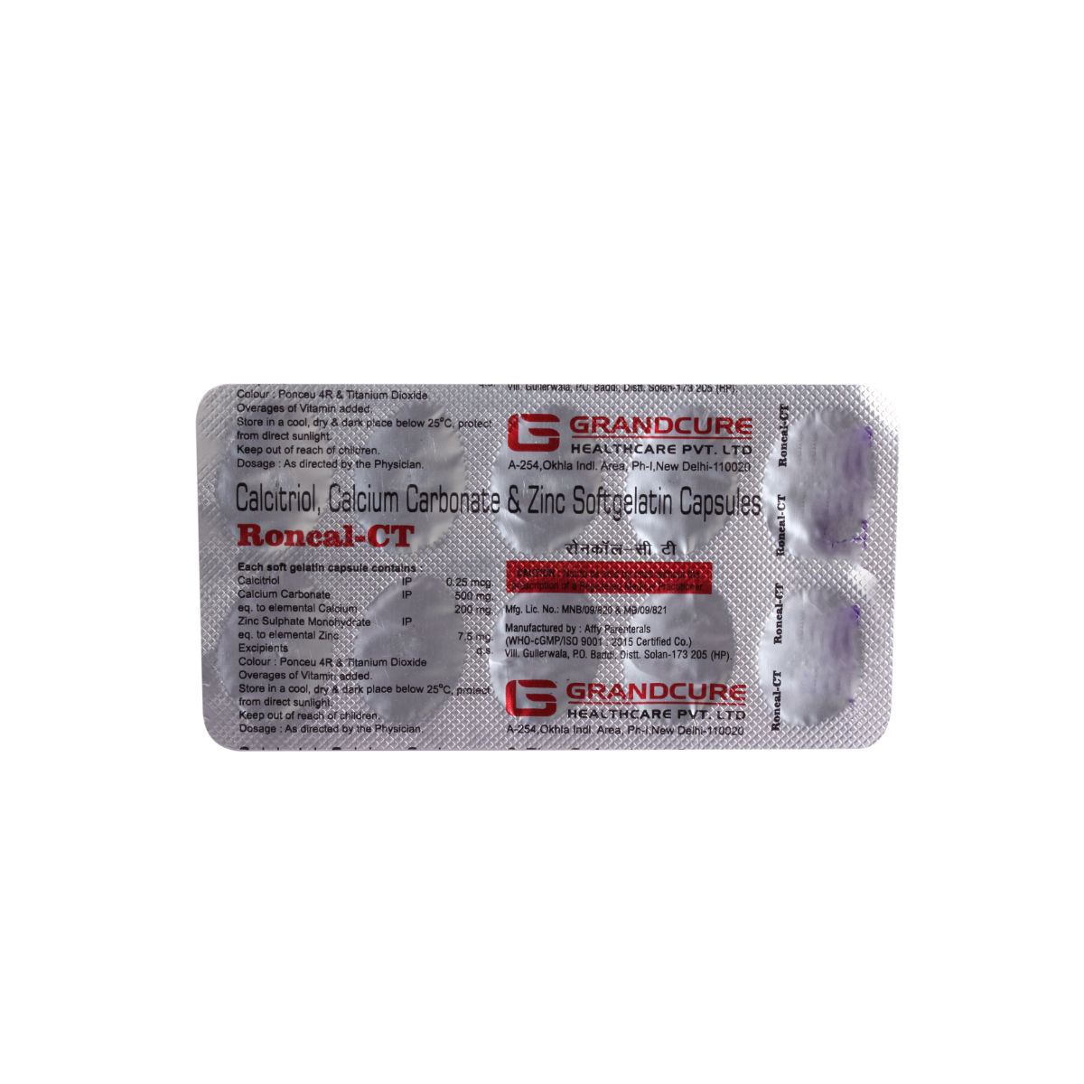 RONCAL CT CAPSULE Price, Uses, Side Effects, Composition - Apollo Pharmacy