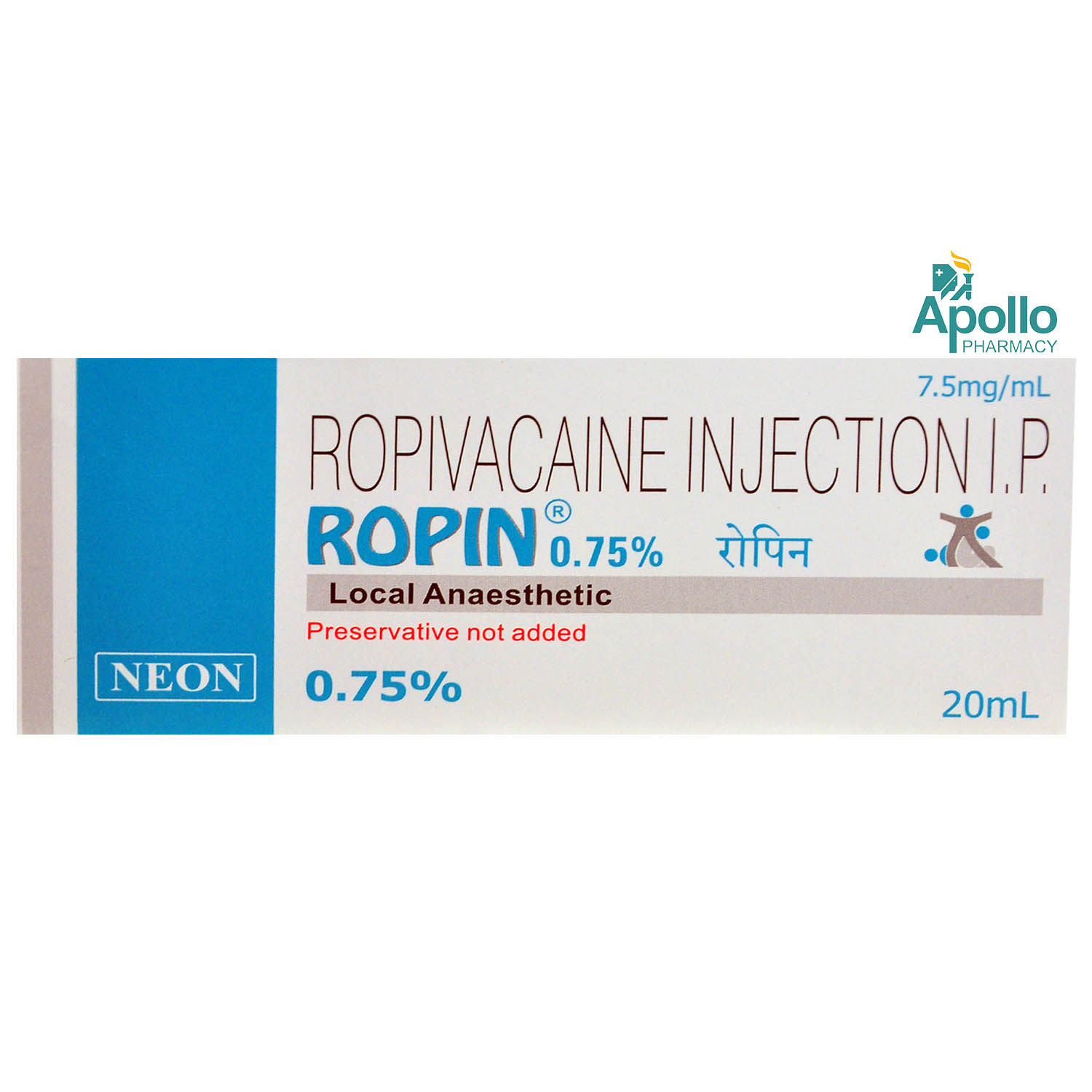 ROPIN 0.75% INJECTION 20ML Price, Uses, Side Effects, Composition ...