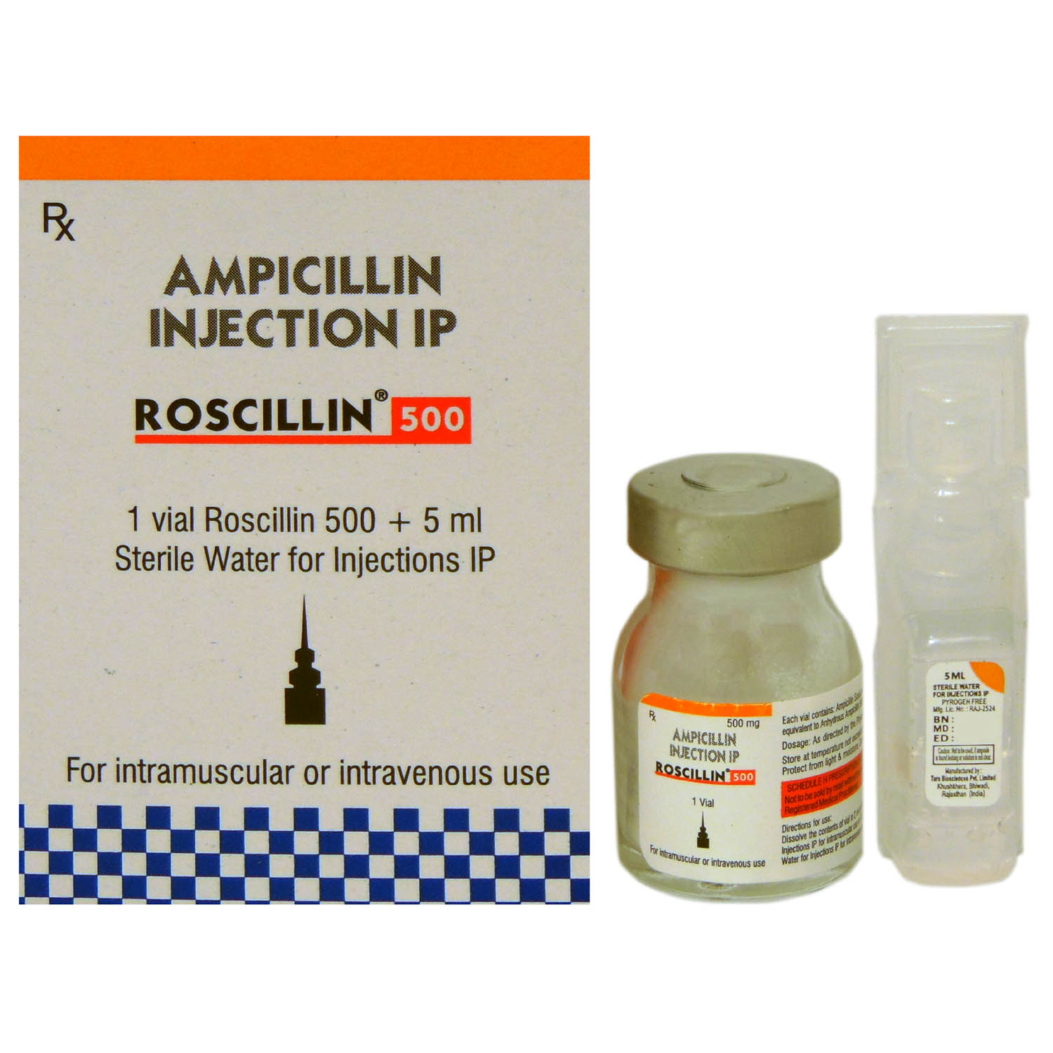ROSCILLIN 500MG INJECTION Price, Uses, Side Effects, Composition ...