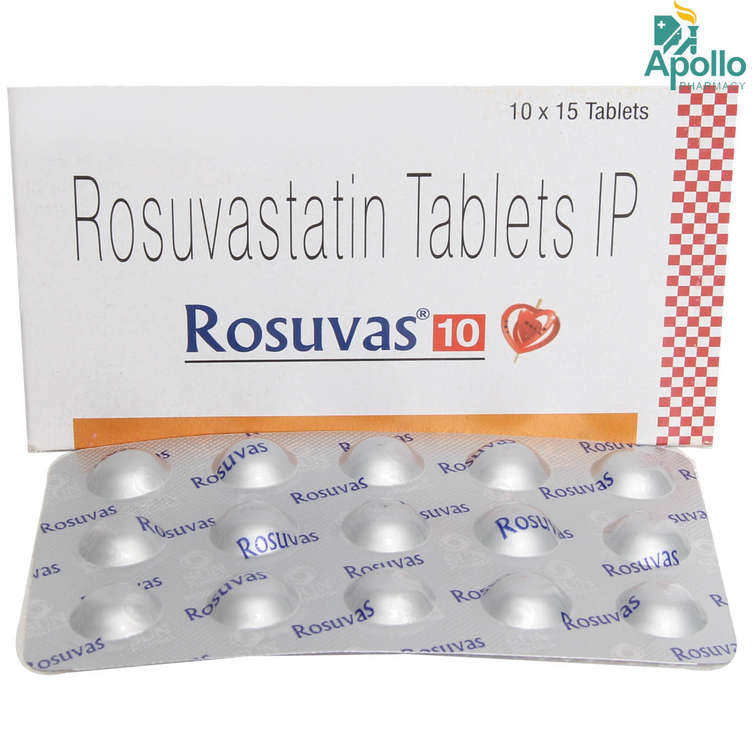 Rosuvas 10 Tablet 15's Price, Uses, Side Effects, Composition - Apollo ...