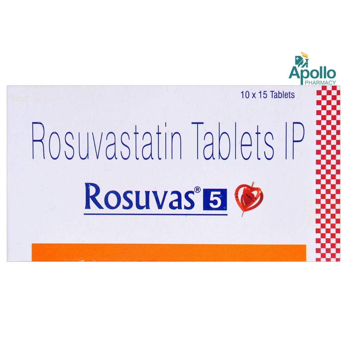 Rosuvas 5 Tablet 15's Price, Uses, Side Effects, Composition - Apollo ...