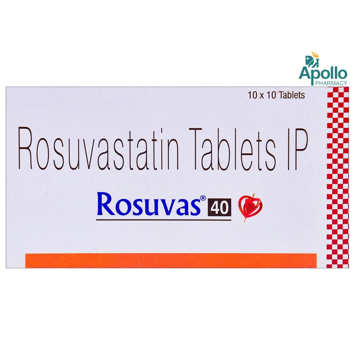 Rosuvas 40 Tablet 10's Price, Uses, Side Effects, Composition - Apollo ...