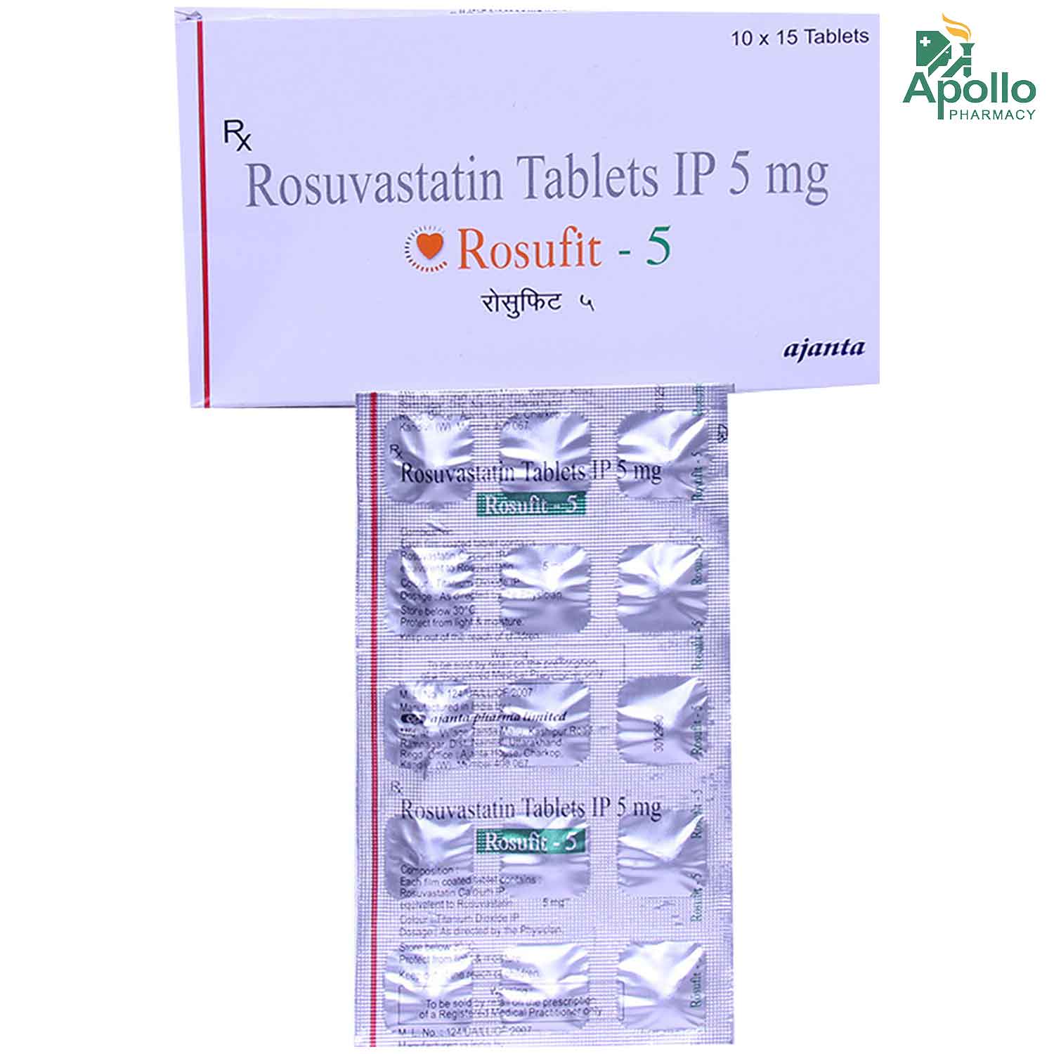 Rosufit-5 Tablet 15's Price, Uses, Side Effects, Composition - Apollo ...