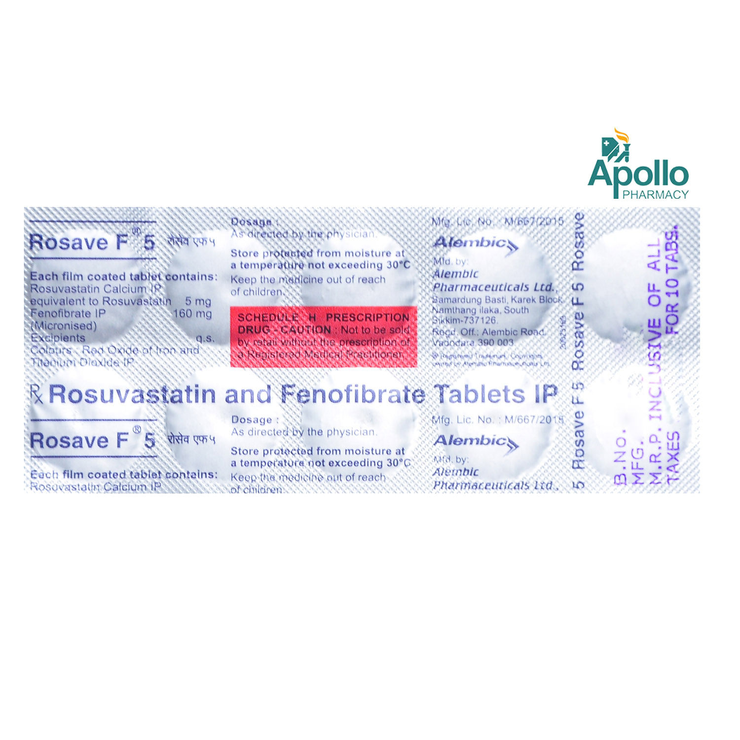 ROSAVE F 5MG TABLET Price, Uses, Side Effects, Composition - Apollo ...