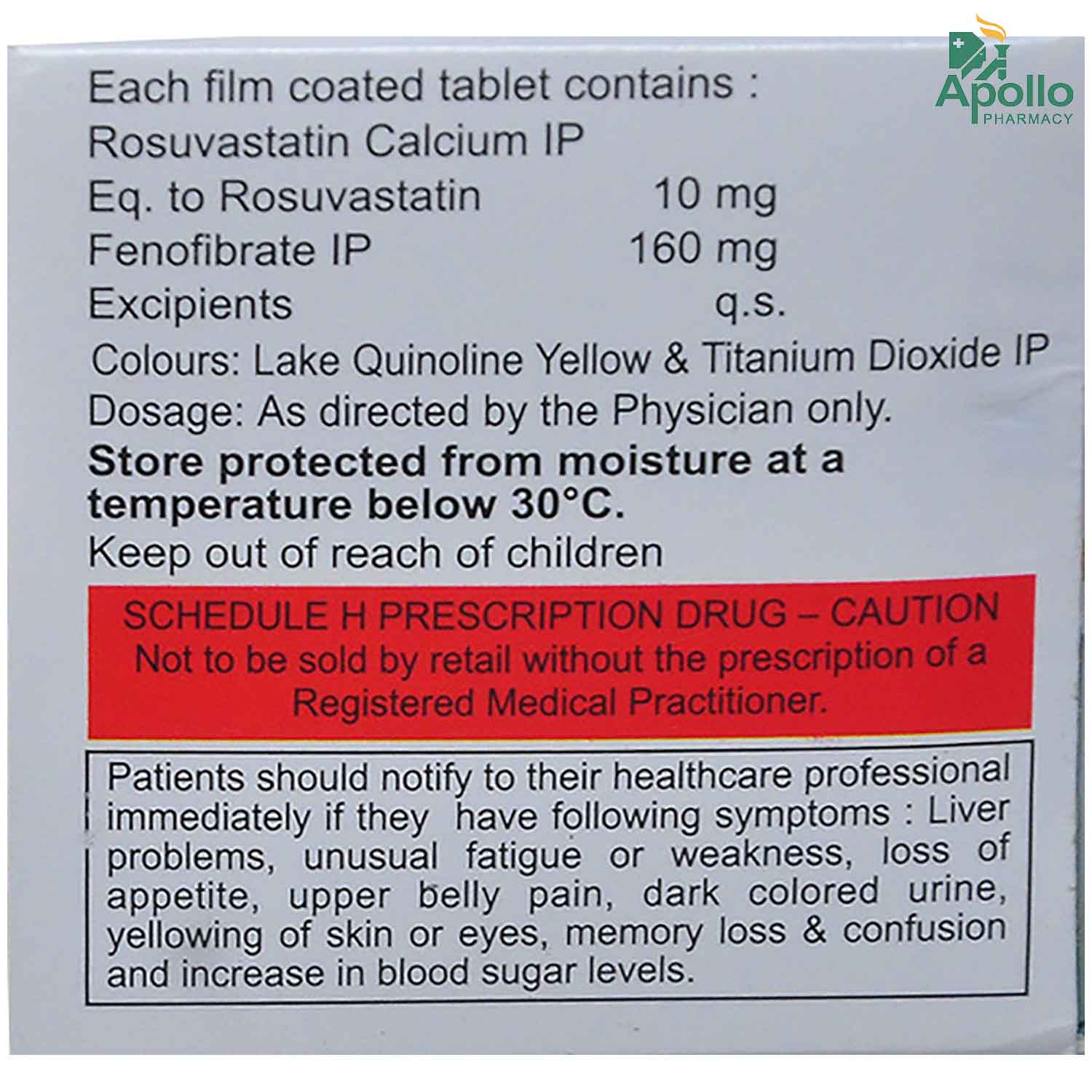 ROSACHOL F TABLET Price, Uses, Side Effects, Composition - Apollo Pharmacy