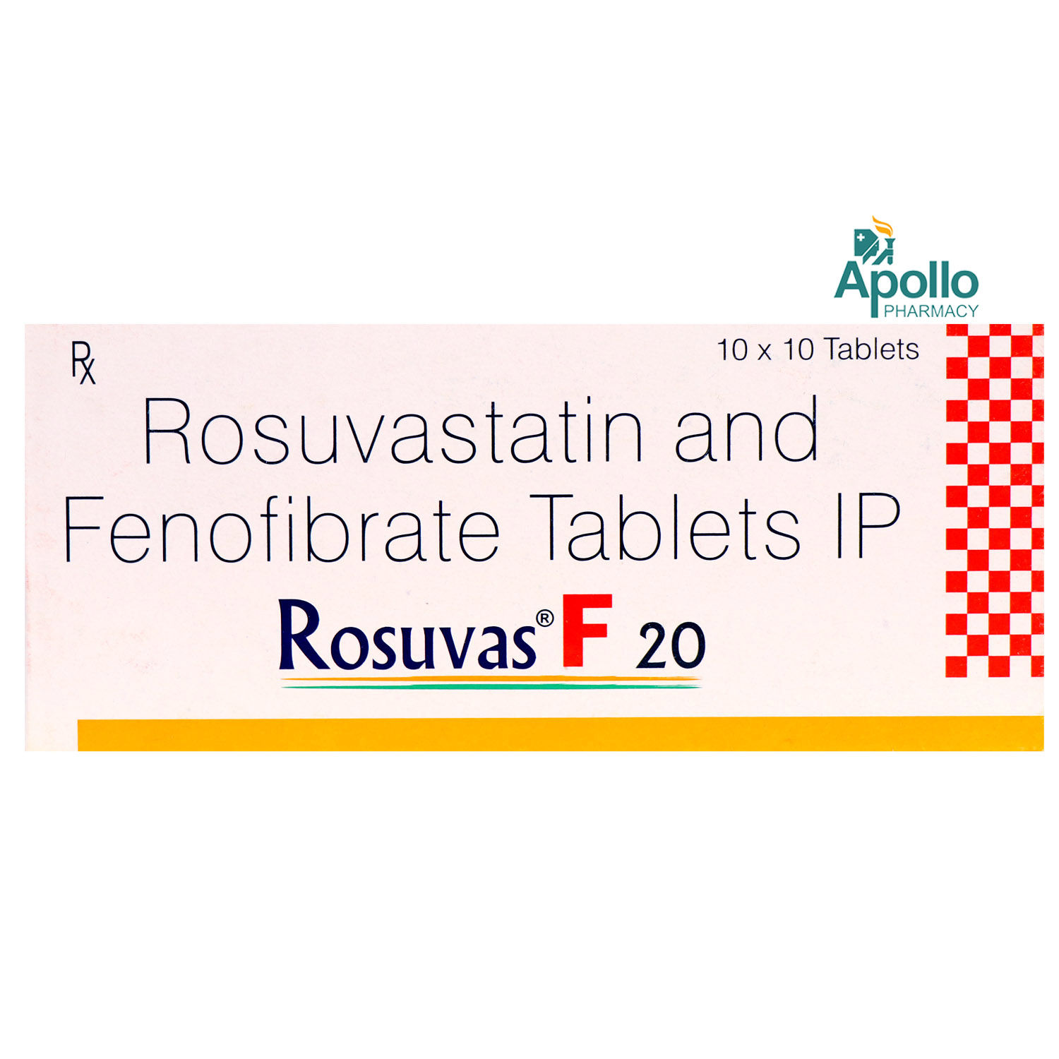 Rosuvas F 20 Tablet 10's Price, Uses, Side Effects, Composition ...
