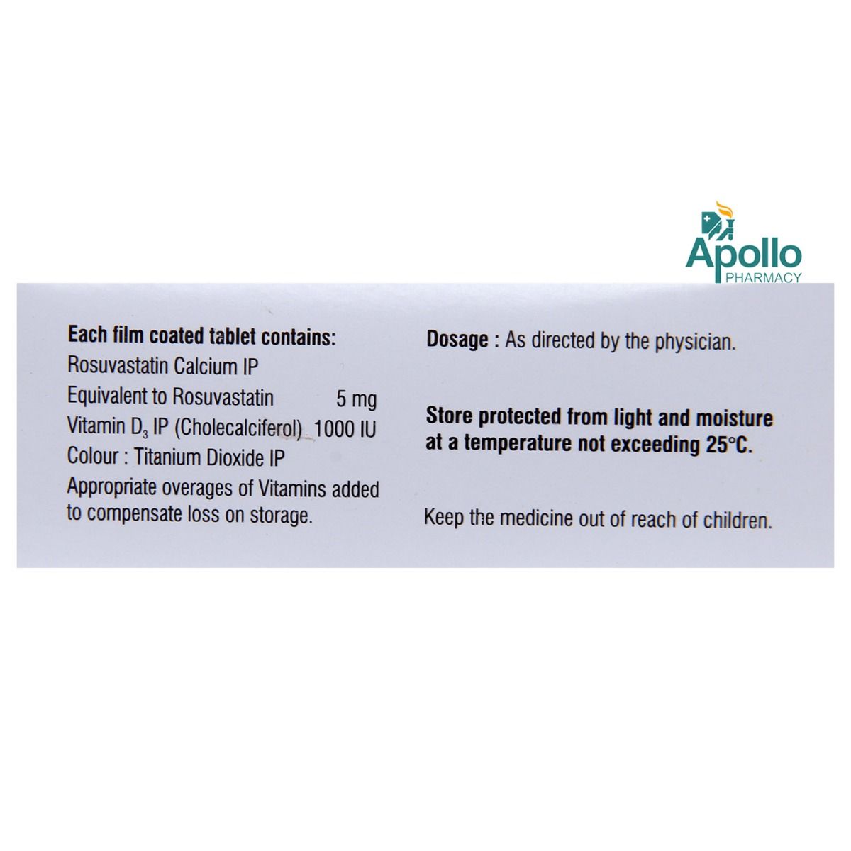 ROSAVE D 5MG TABLET Price, Uses, Side Effects, Composition - Apollo ...