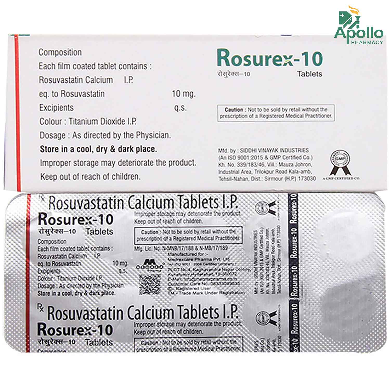 ROSUREX 10MG TABLET Price, Uses, Side Effects, Composition - Apollo ...
