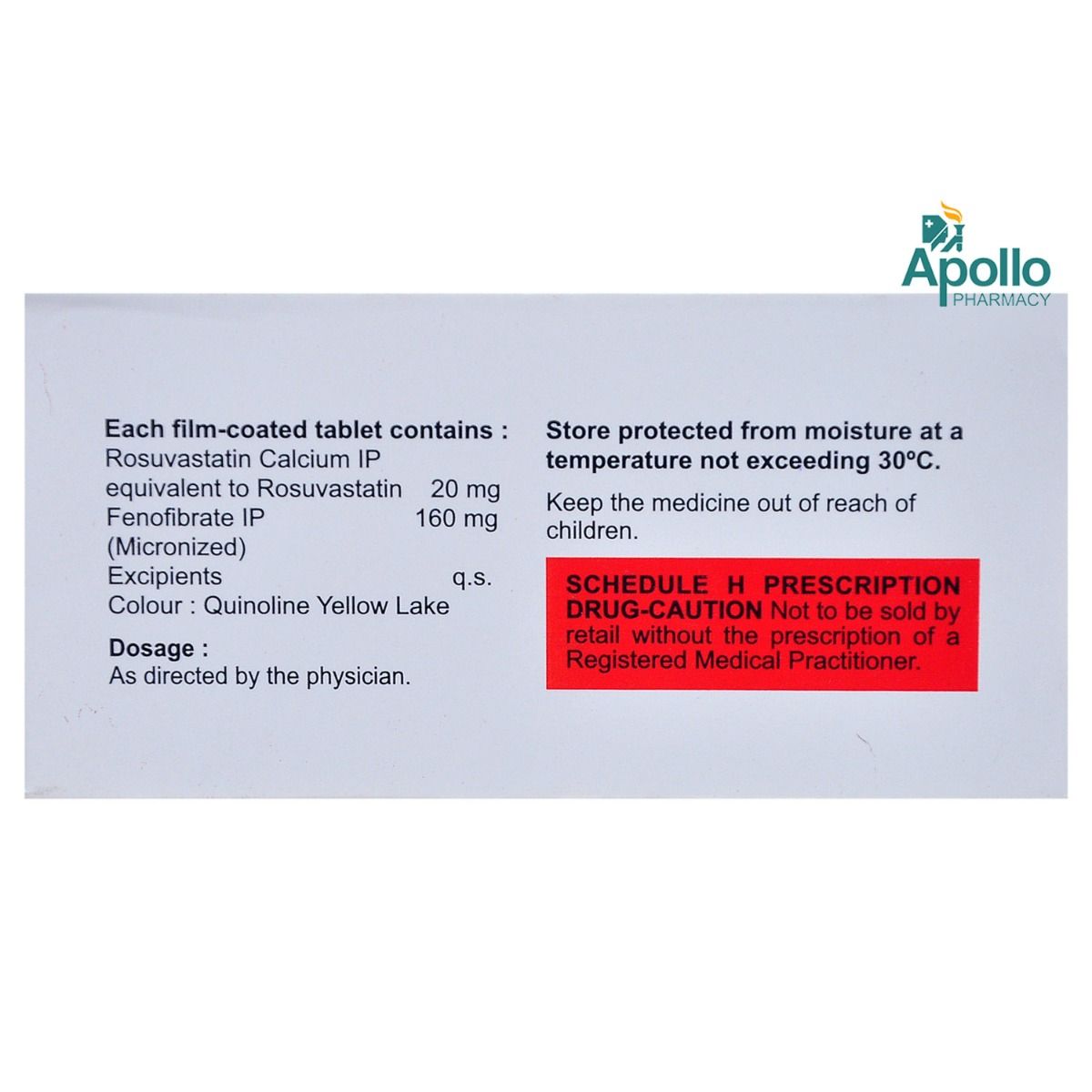 Rosave F-20 Tablet 10's Price, Uses, Side Effects, Composition - Apollo ...