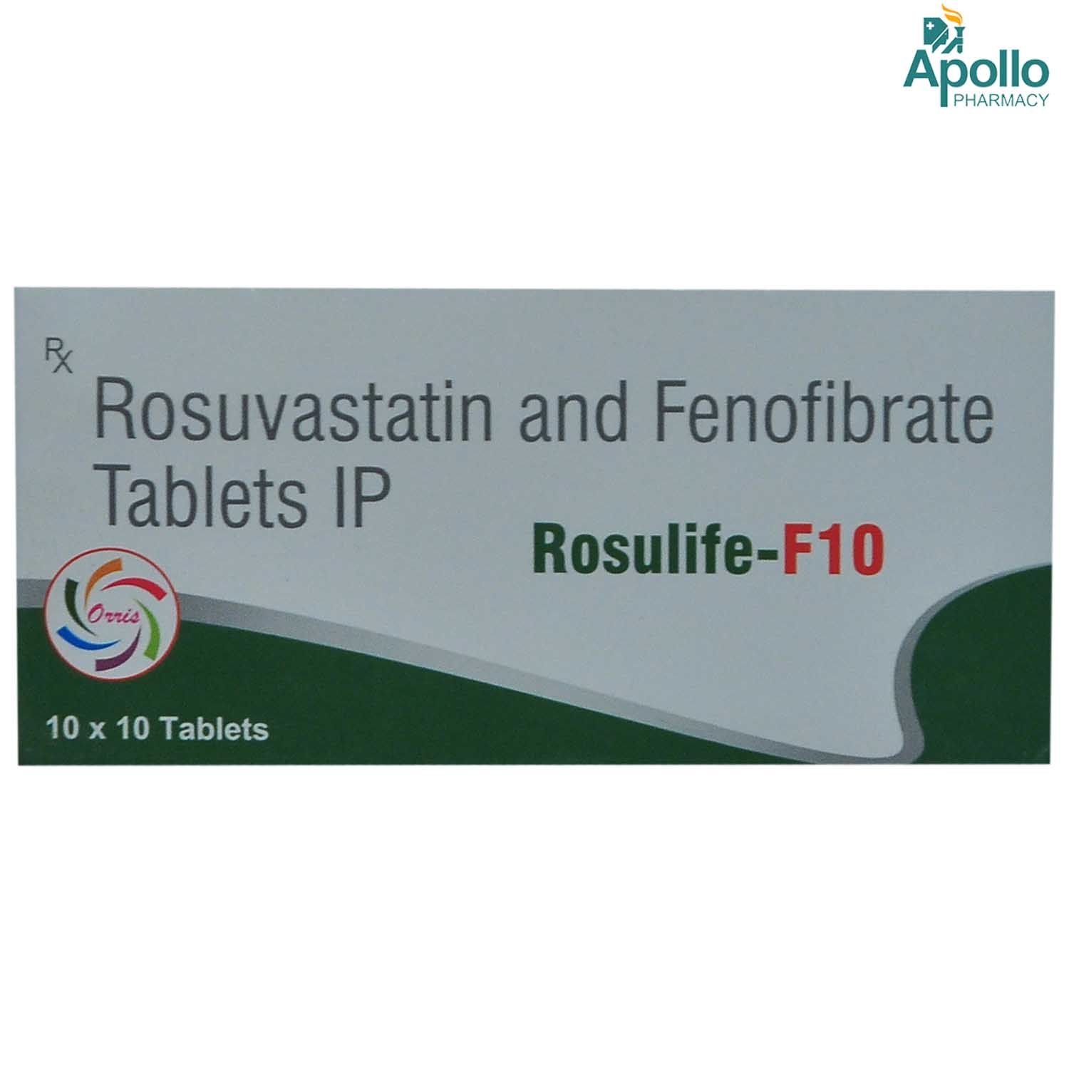 ROSULIFE F10 TABLET 10'S Price, Uses, Side Effects, Composition ...