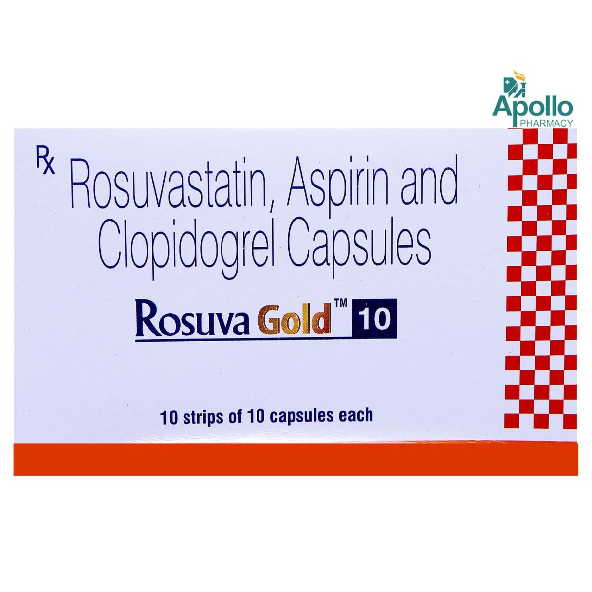 Rosuva Gold 10 Capsule 10's Price, Uses, Side Effects, Composition ...