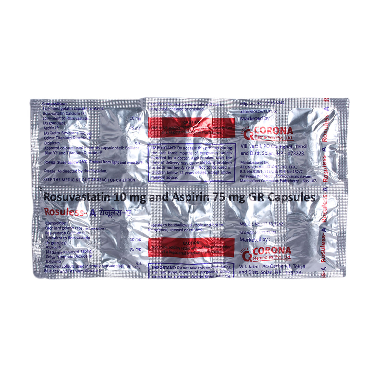 Rosuless-A Capsule 10's Price, Uses, Side Effects, Composition - Apollo ...