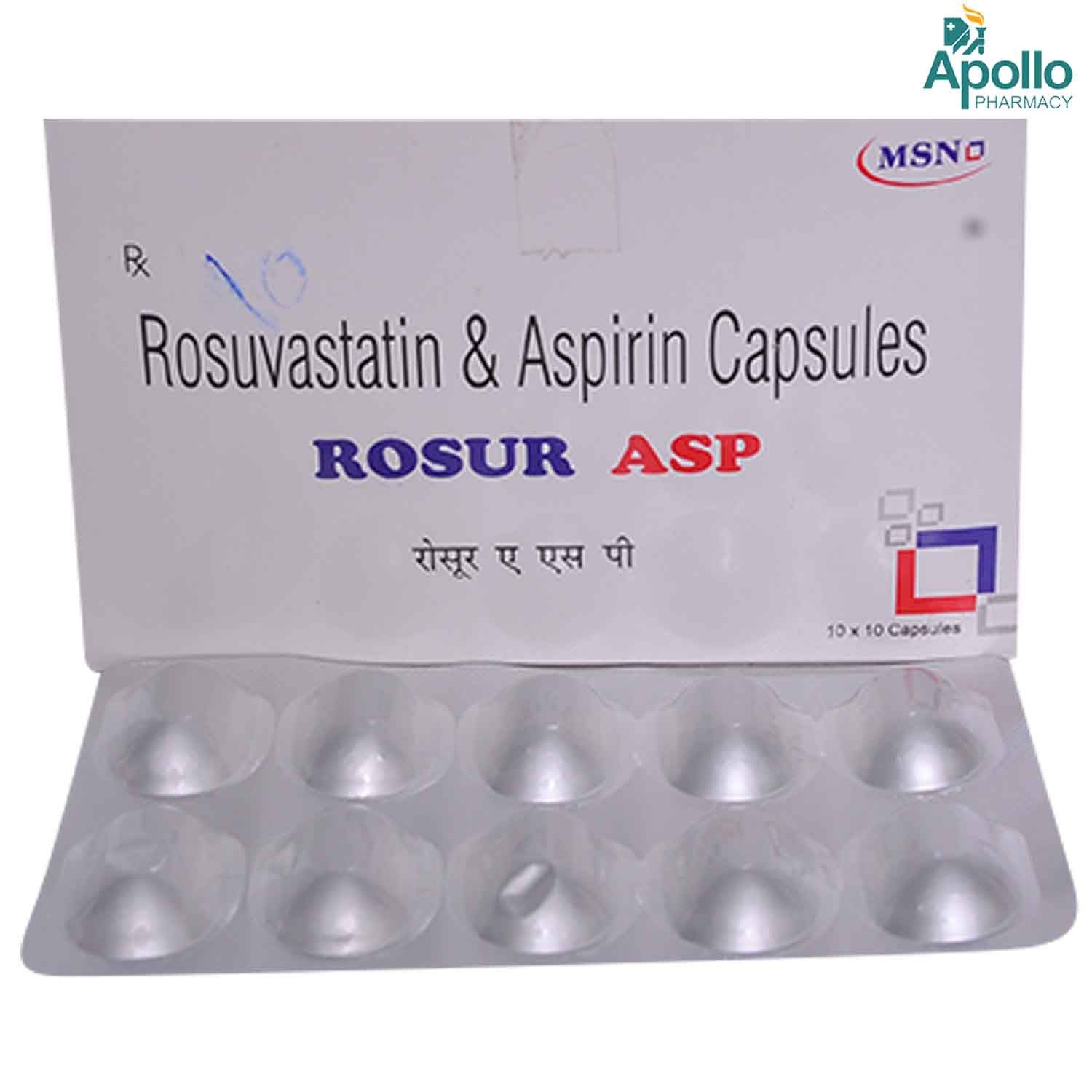 ROSUR ASP CAPSULE 10'S Price, Uses, Side Effects, Composition - Apollo ...