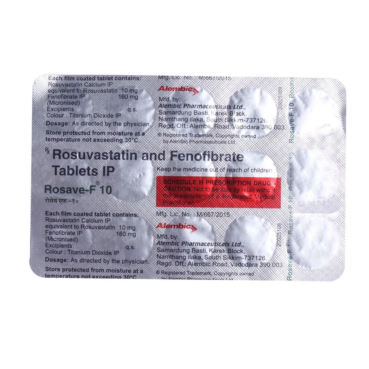 Rosave F 10 Tablet 15's Price, Uses, Side Effects, Composition - Apollo ...