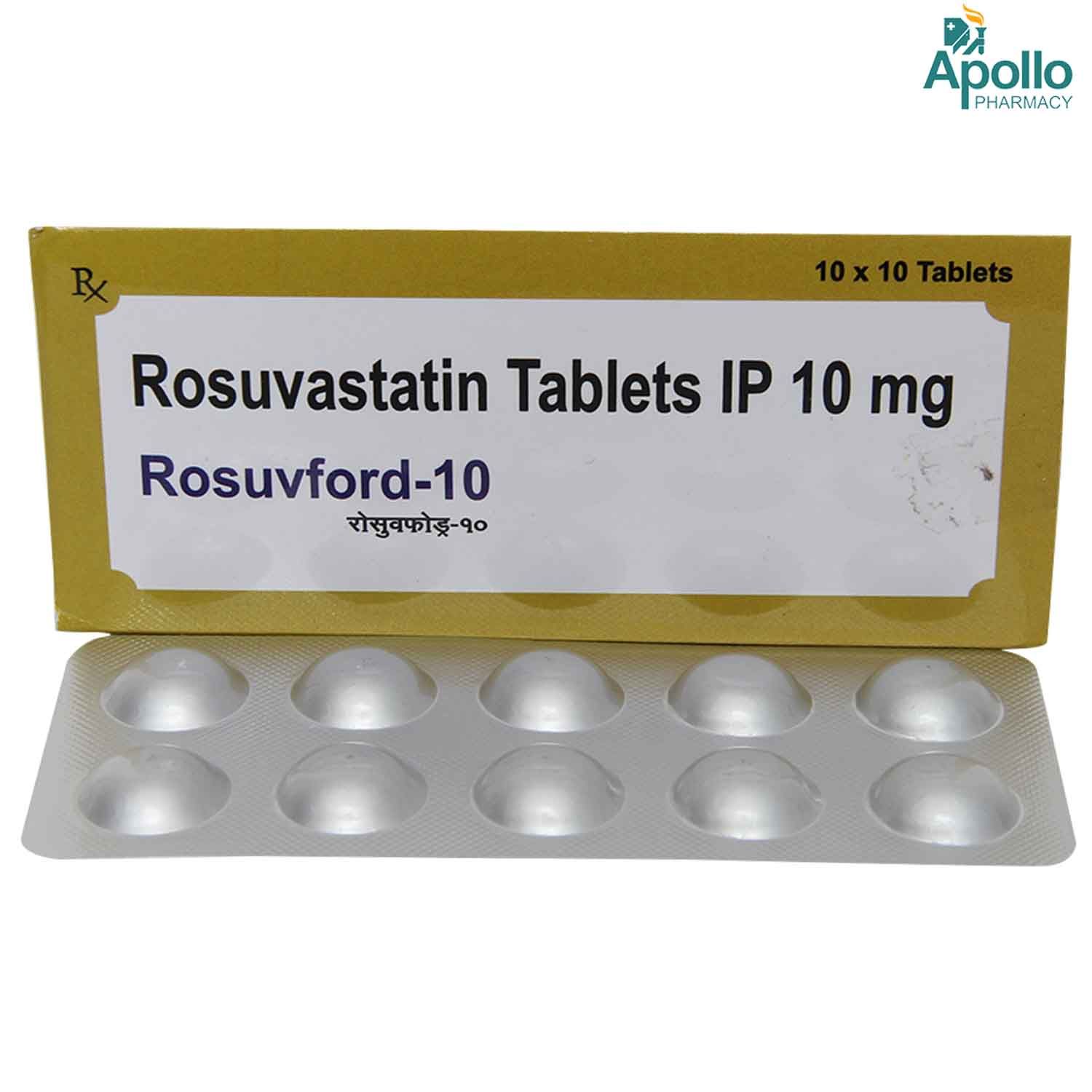 Rosuvford 10 Tablet 10's Price, Uses, Side Effects, Composition ...