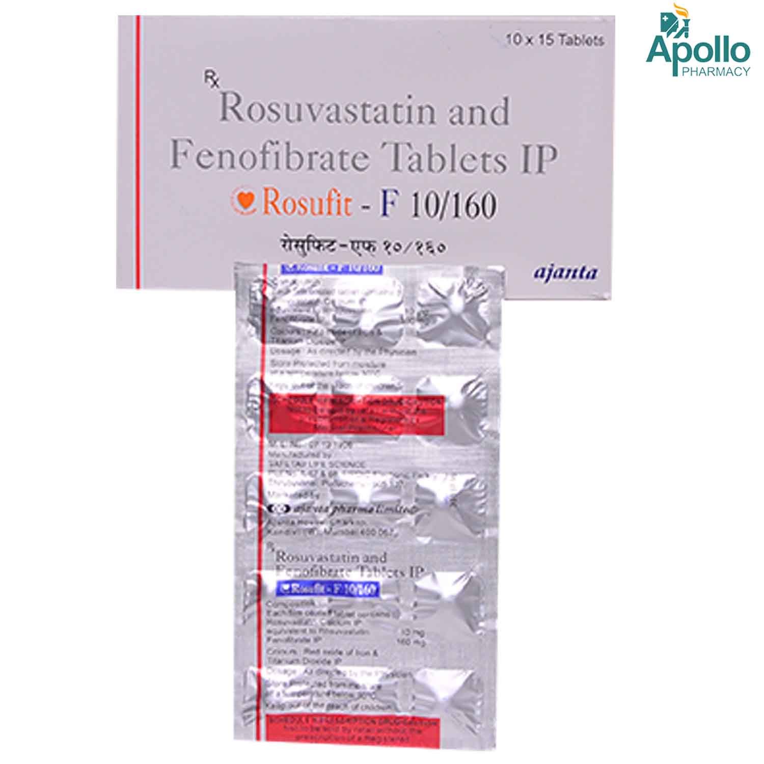 Rosufit F 10/160 Tablet 15's Price, Uses, Side Effects, Composition ...