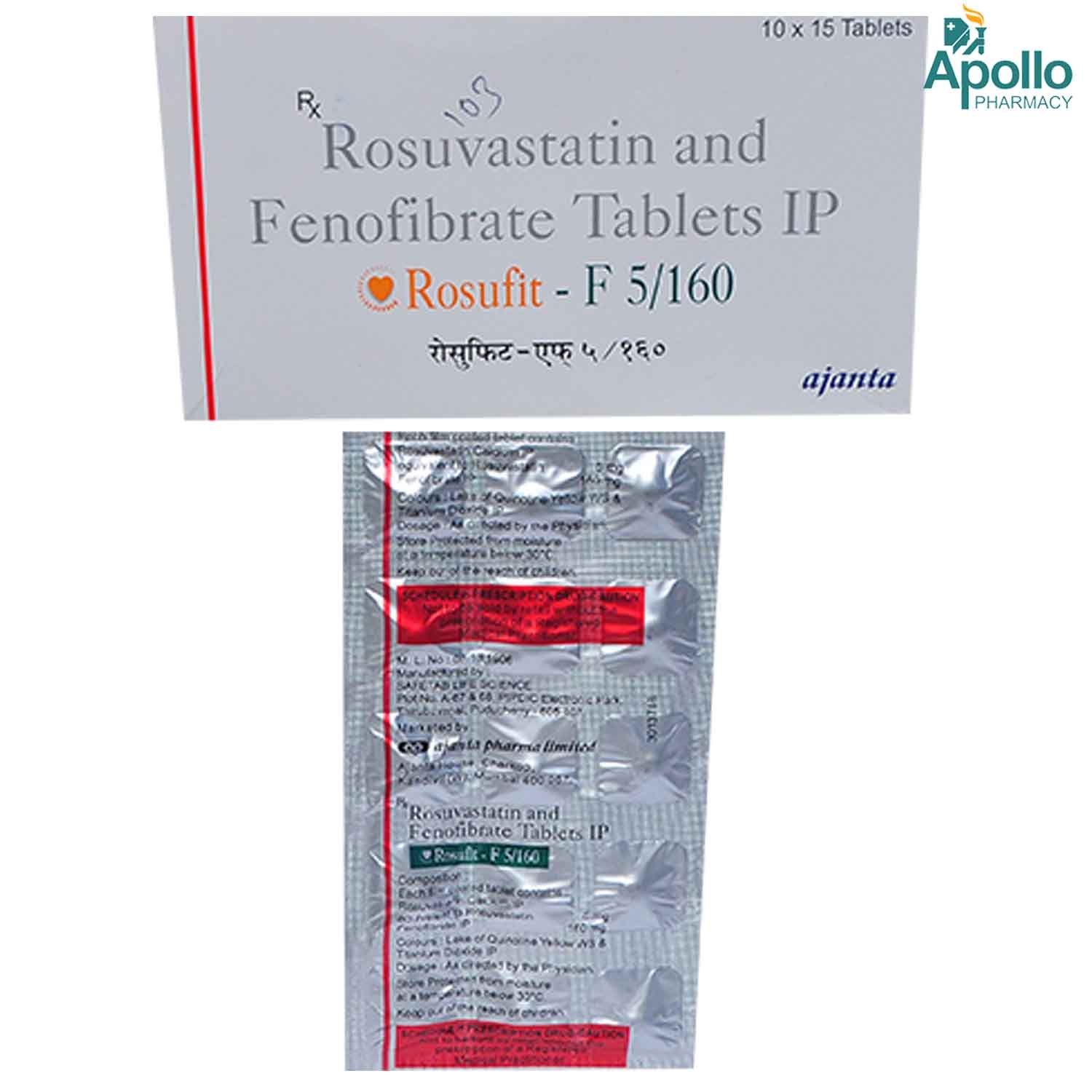 ROSUFIT F 5/160MG TABLET 15'S Price, Uses, Side Effects, Composition ...