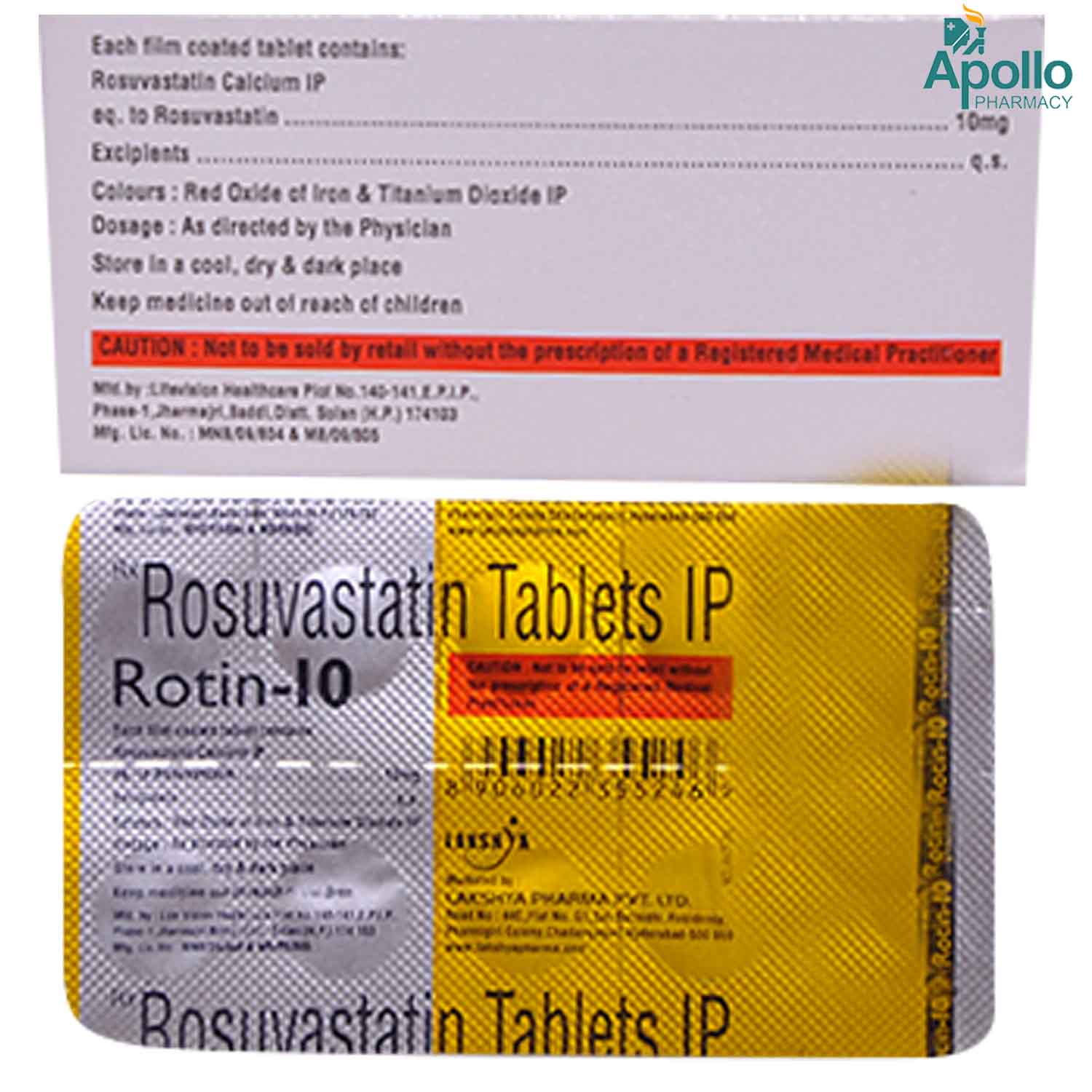 ROTIN 10MG TABLET Price, Uses, Side Effects, Composition - Apollo Pharmacy