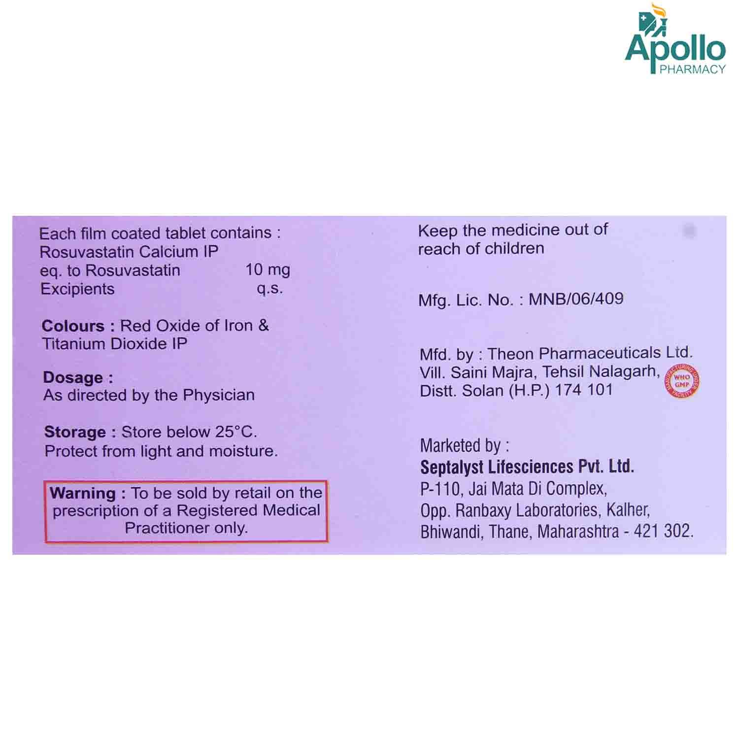ROVUSTIN 10MG TABLET Price, Uses, Side Effects, Composition - Apollo ...