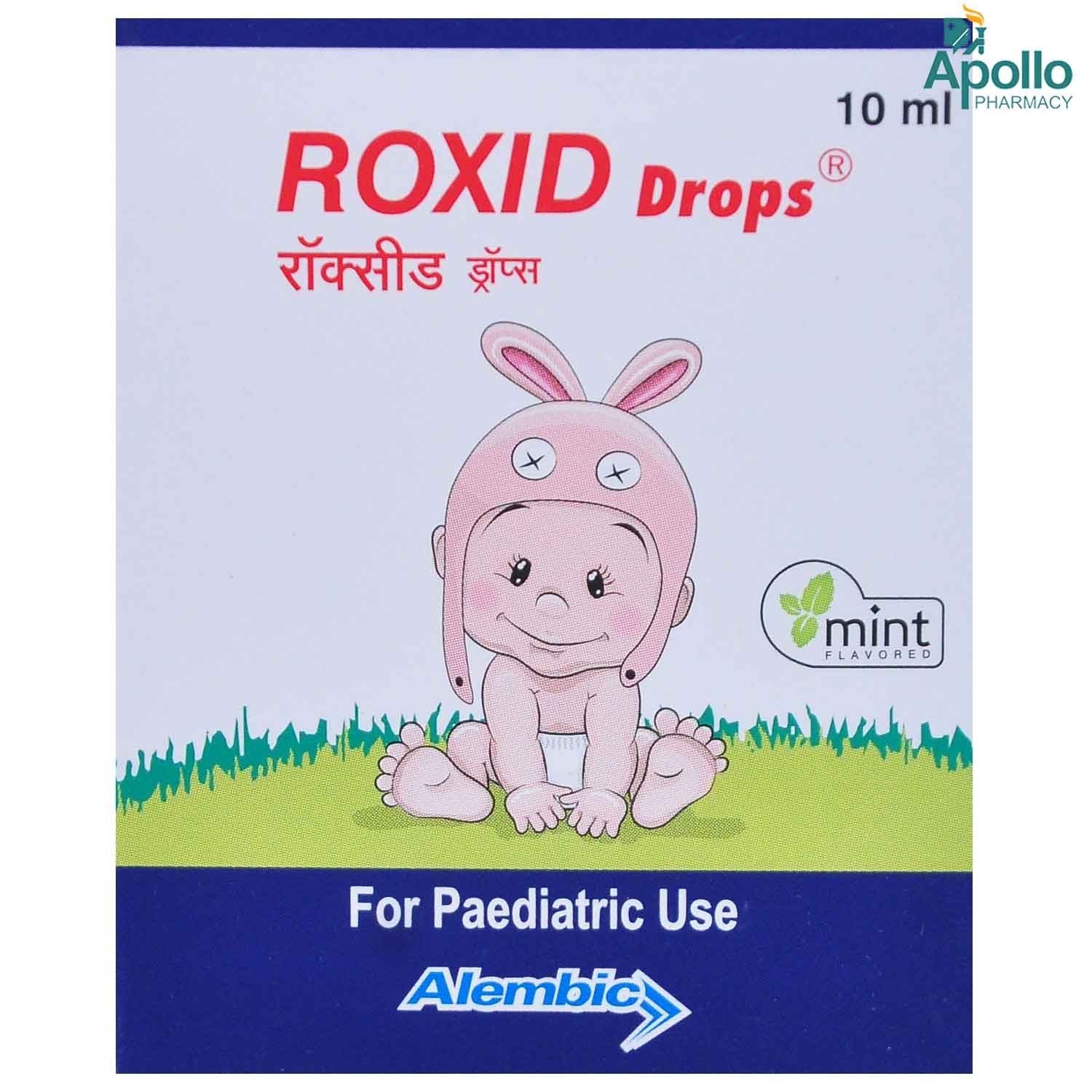 ROXID DROPS 10ML Price, Uses, Side Effects, Composition - Apollo Pharmacy