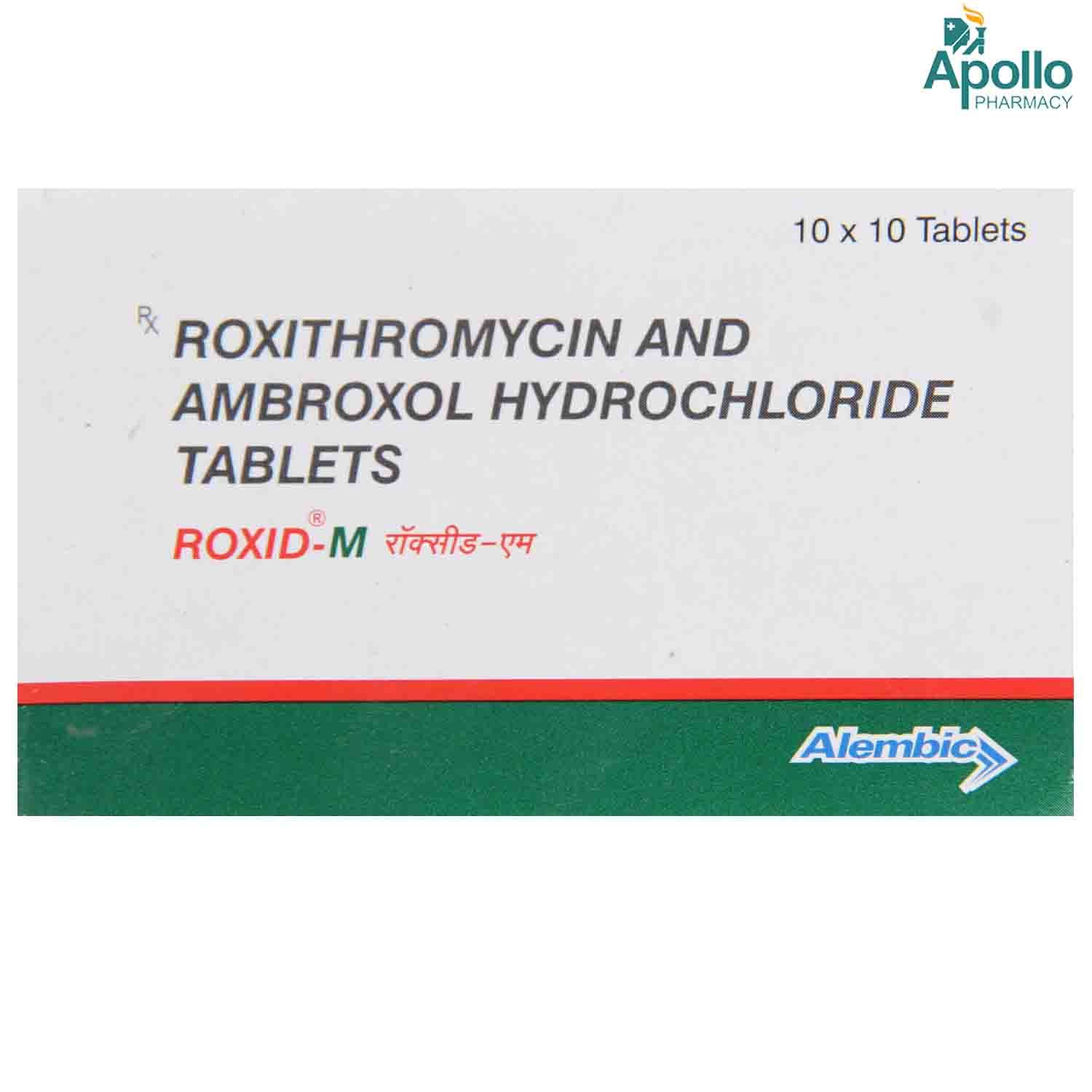 Roxid M 150 Tablet 10's Price, Uses, Side Effects, Composition - Apollo ...