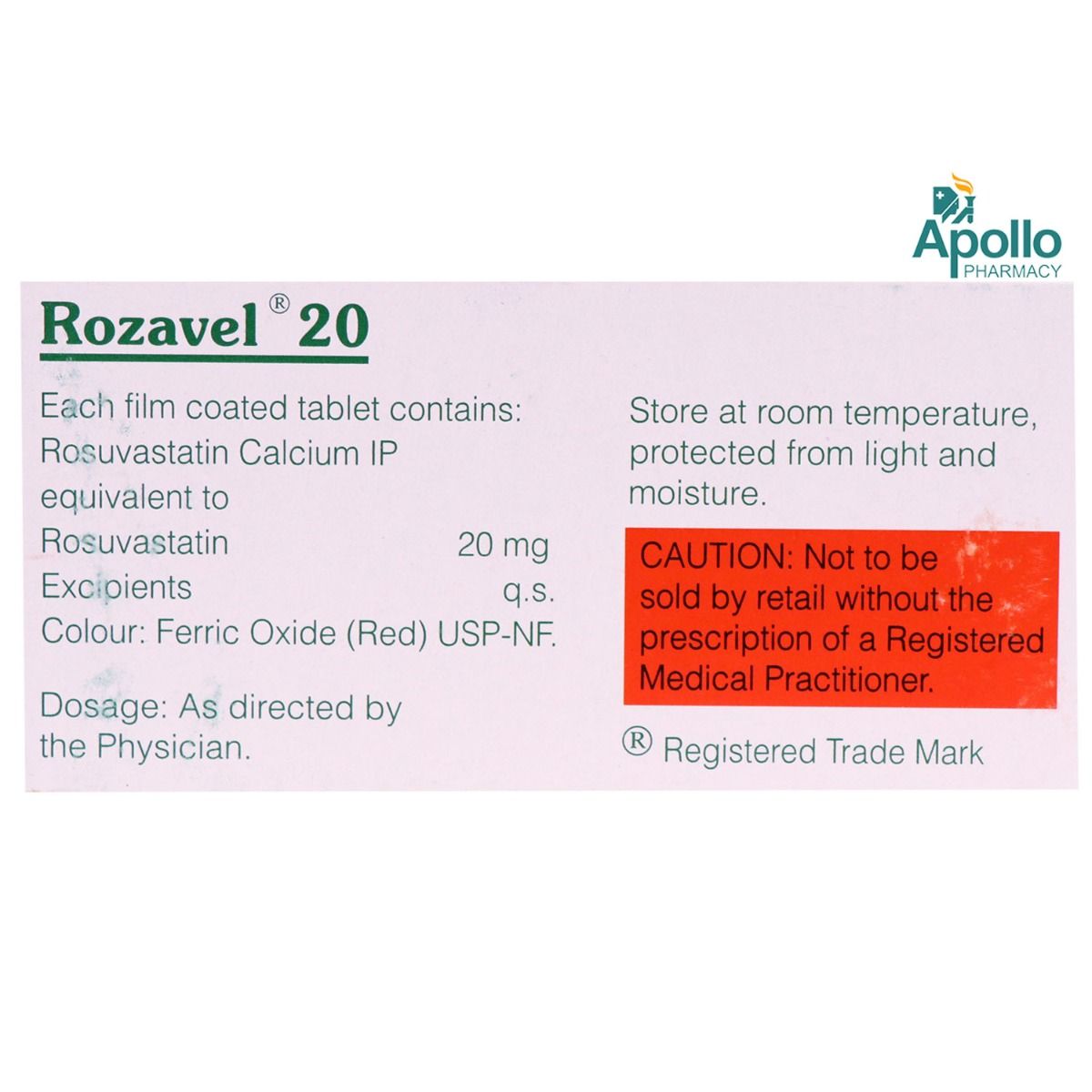 Rozavel 20 Tablet 10's Price, Uses, Side Effects, Composition - Apollo ...