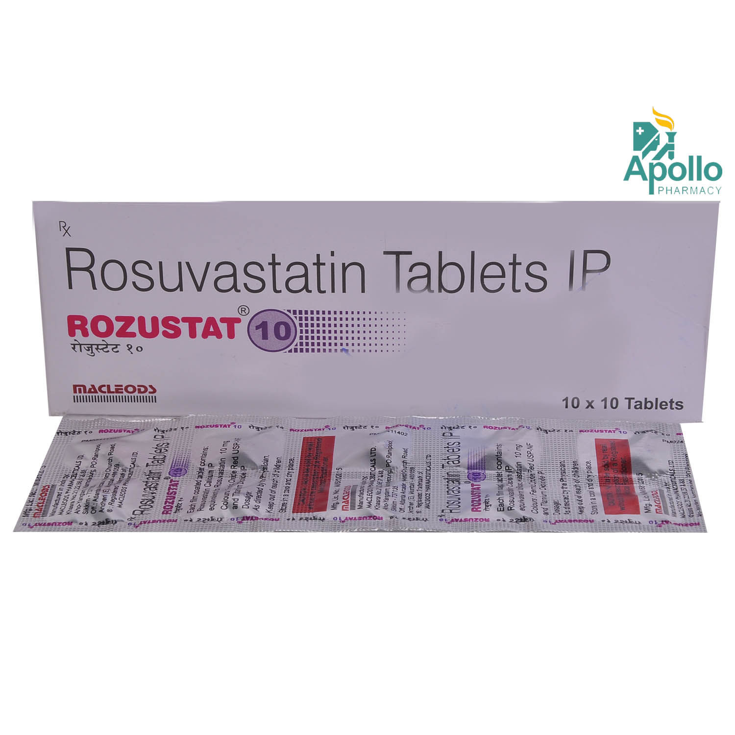 Rozustat 10 Tablet 10's Price, Uses, Side Effects, Composition - Apollo ...