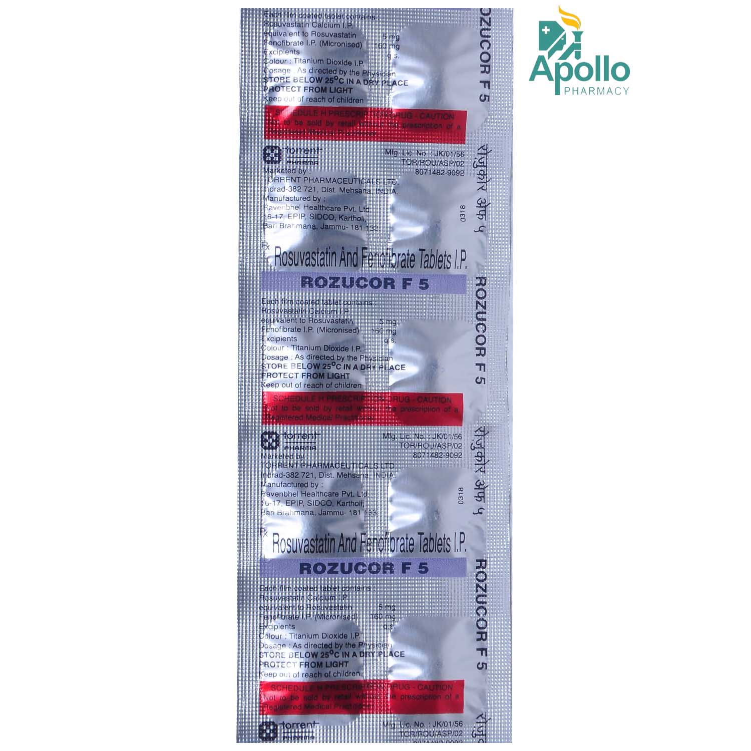 Rozucor F Tablet 10's Price, Uses, Side Effects, Composition - Apollo ...