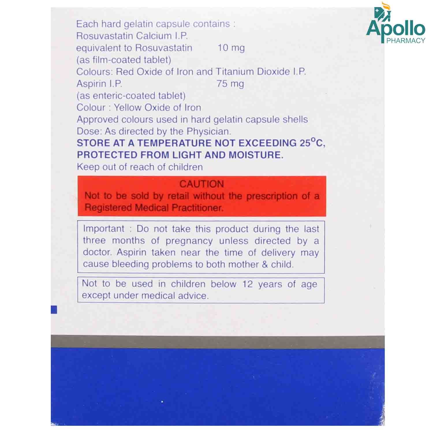 Rozucor ASP-10 Capsule 10's Price, Uses, Side Effects, Composition ...