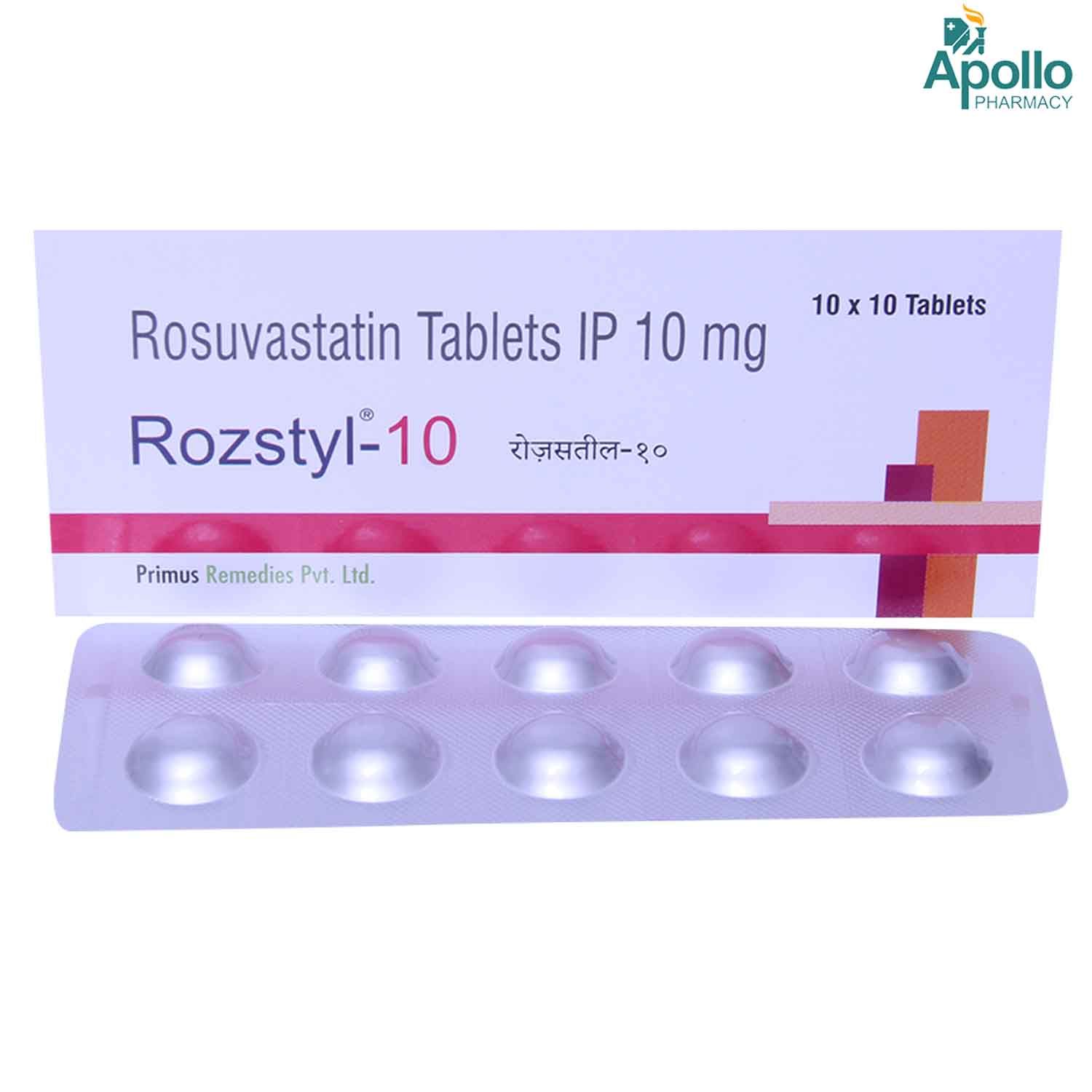 Rozstyl-10 Tablet 10's Price, Uses, Side Effects, Composition - Apollo ...