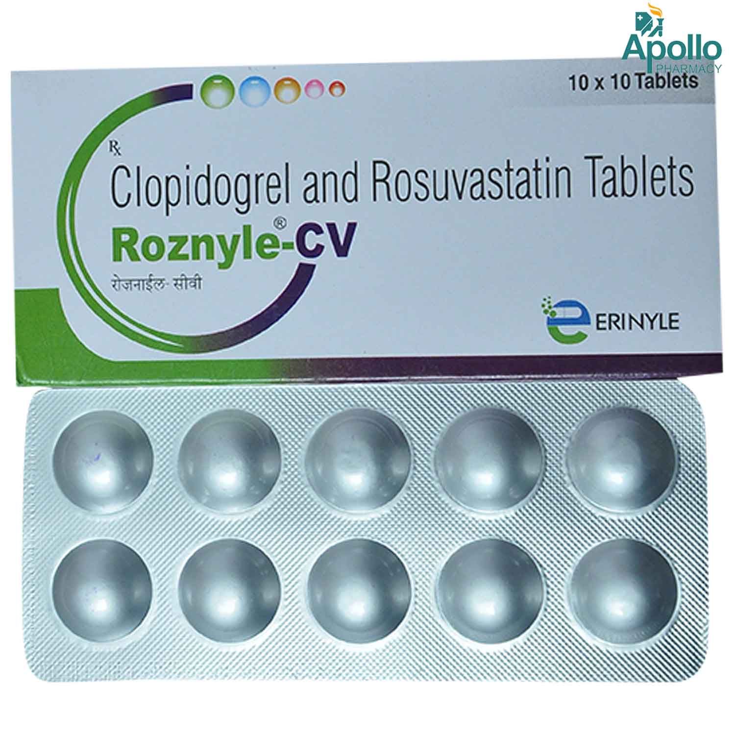 Roznyle-CV Tablet 10's Price, Uses, Side Effects, Composition - Apollo ...