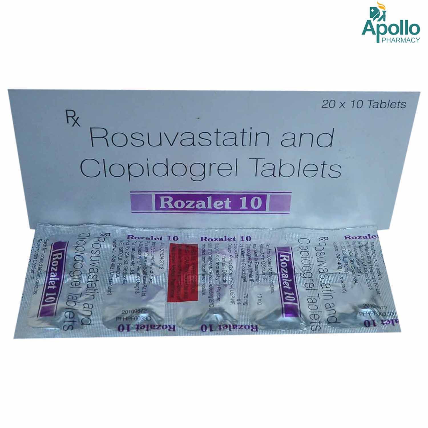 Rozalet 10 Tablet 10's Price, Uses, Side Effects, Composition - Apollo ...