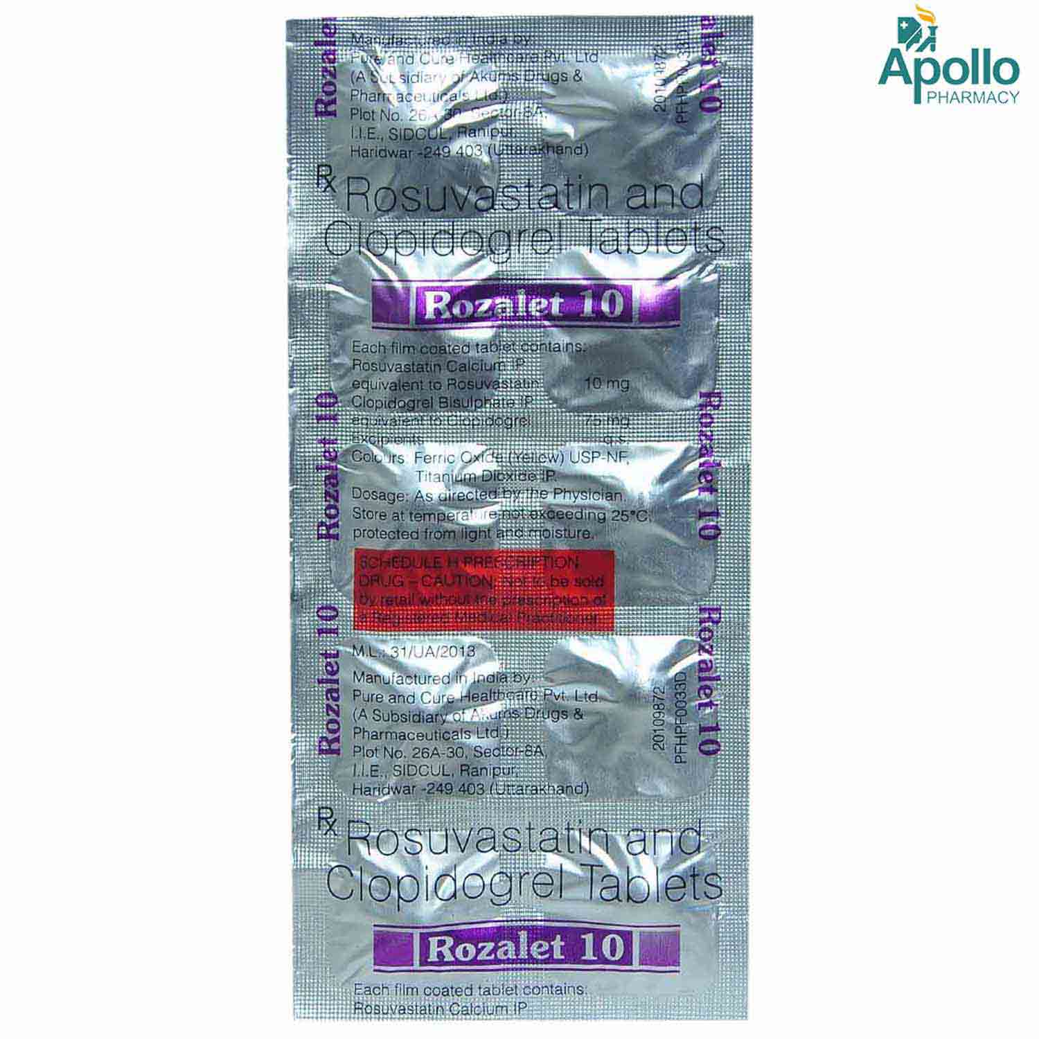Rozalet 10 Tablet 10's Price, Uses, Side Effects, Composition - Apollo ...
