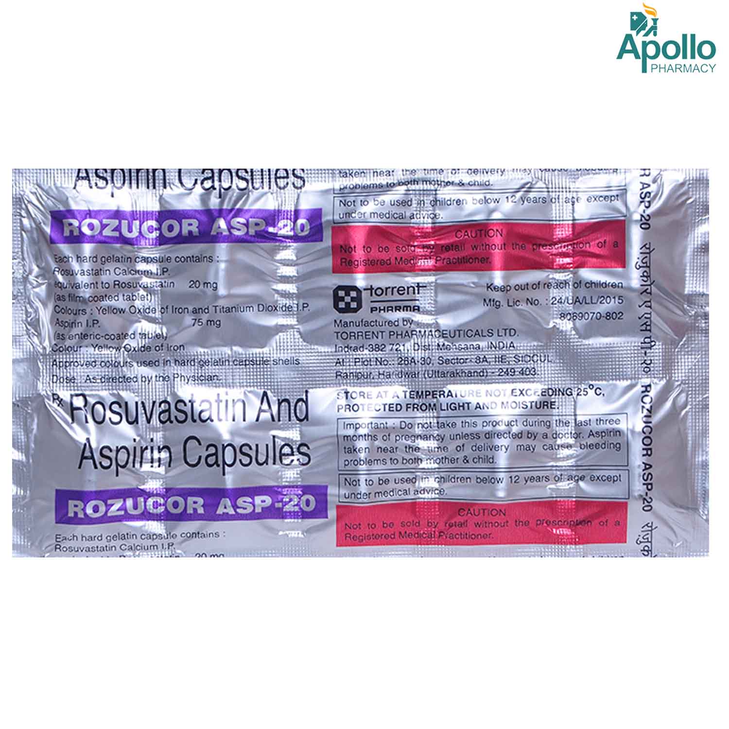 Rozucor ASP-20 Capsule 10's Price, Uses, Side Effects, Composition ...