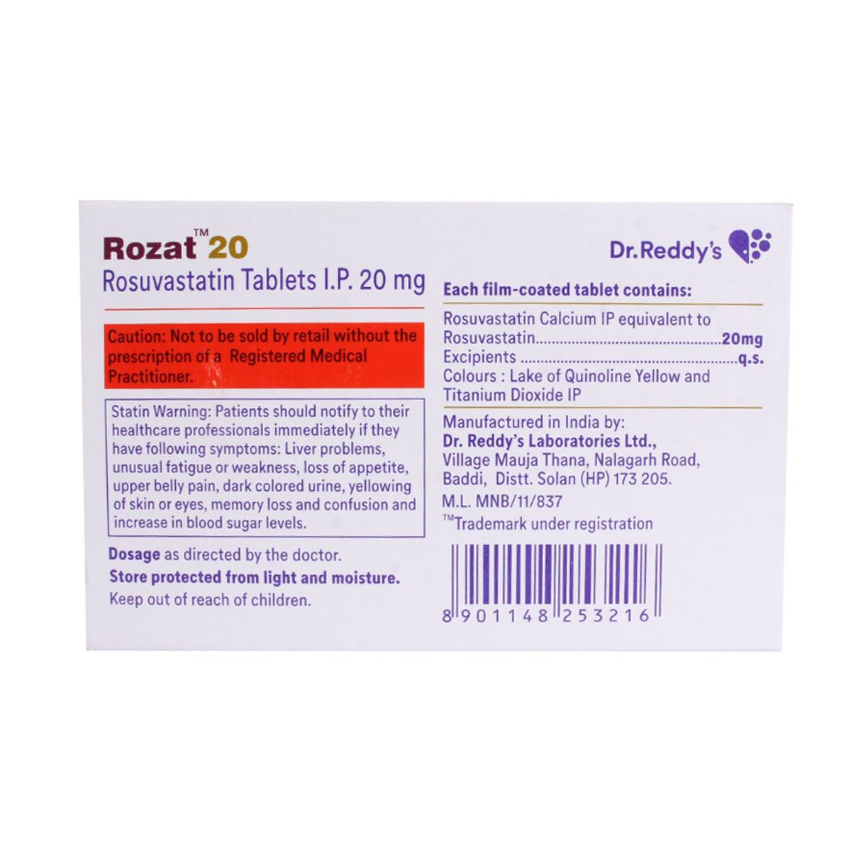 Rozat 20 Tablet 15's Price, Uses, Side Effects, Composition - Apollo ...