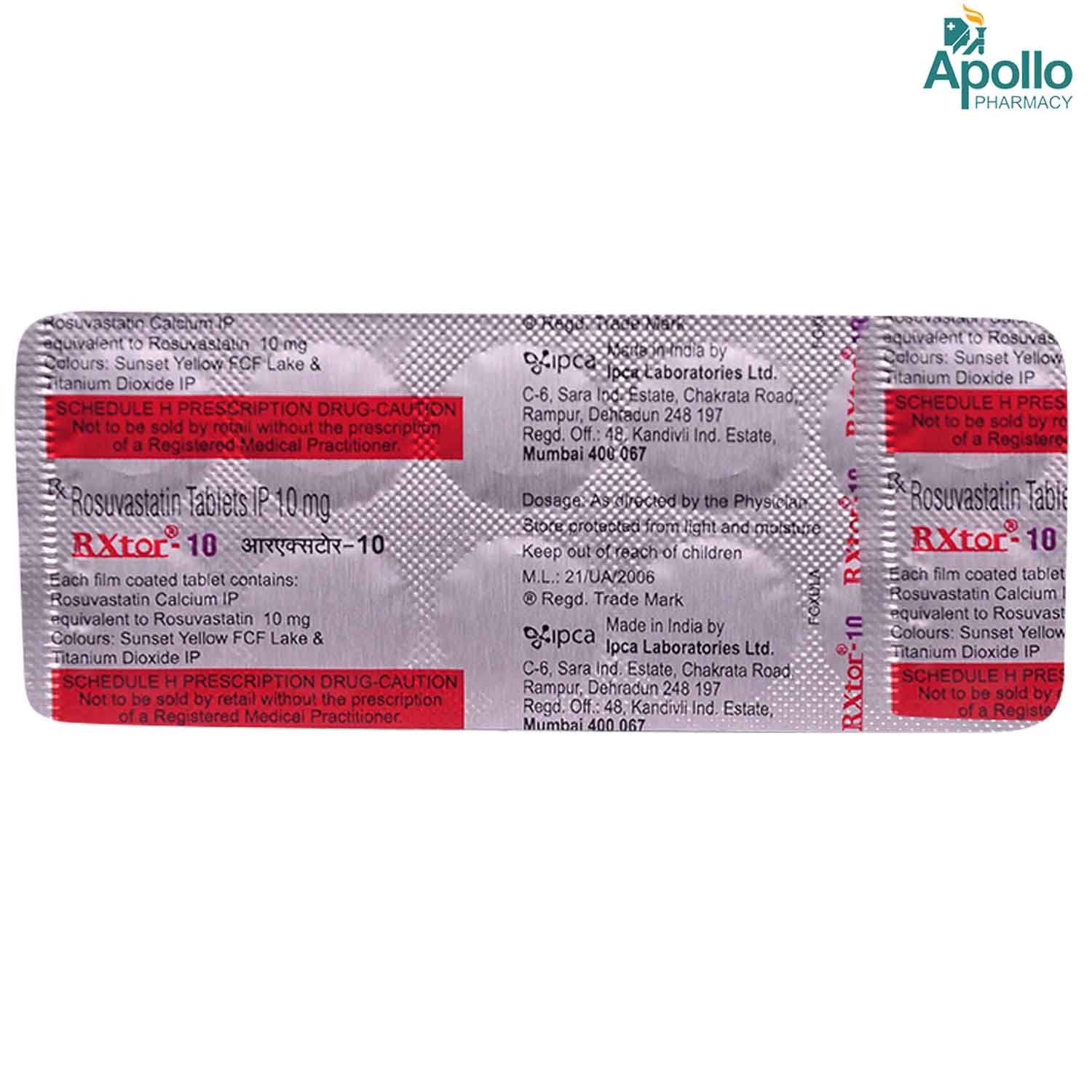 Rxtor-10 Tablet 10's Price, Uses, Side Effects, Composition - Apollo ...