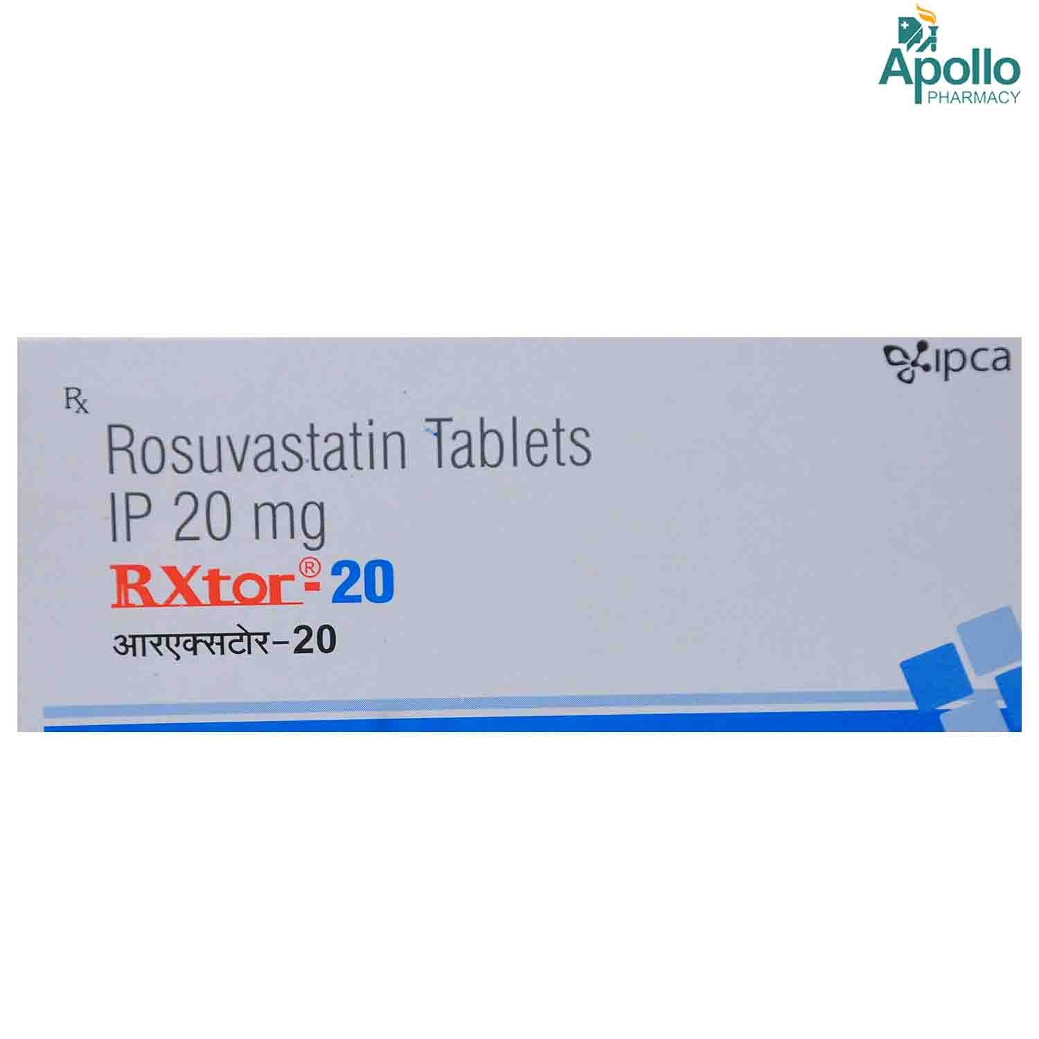 Rxtor 20 Tablet 10's Price, Uses, Side Effects, Composition - Apollo ...