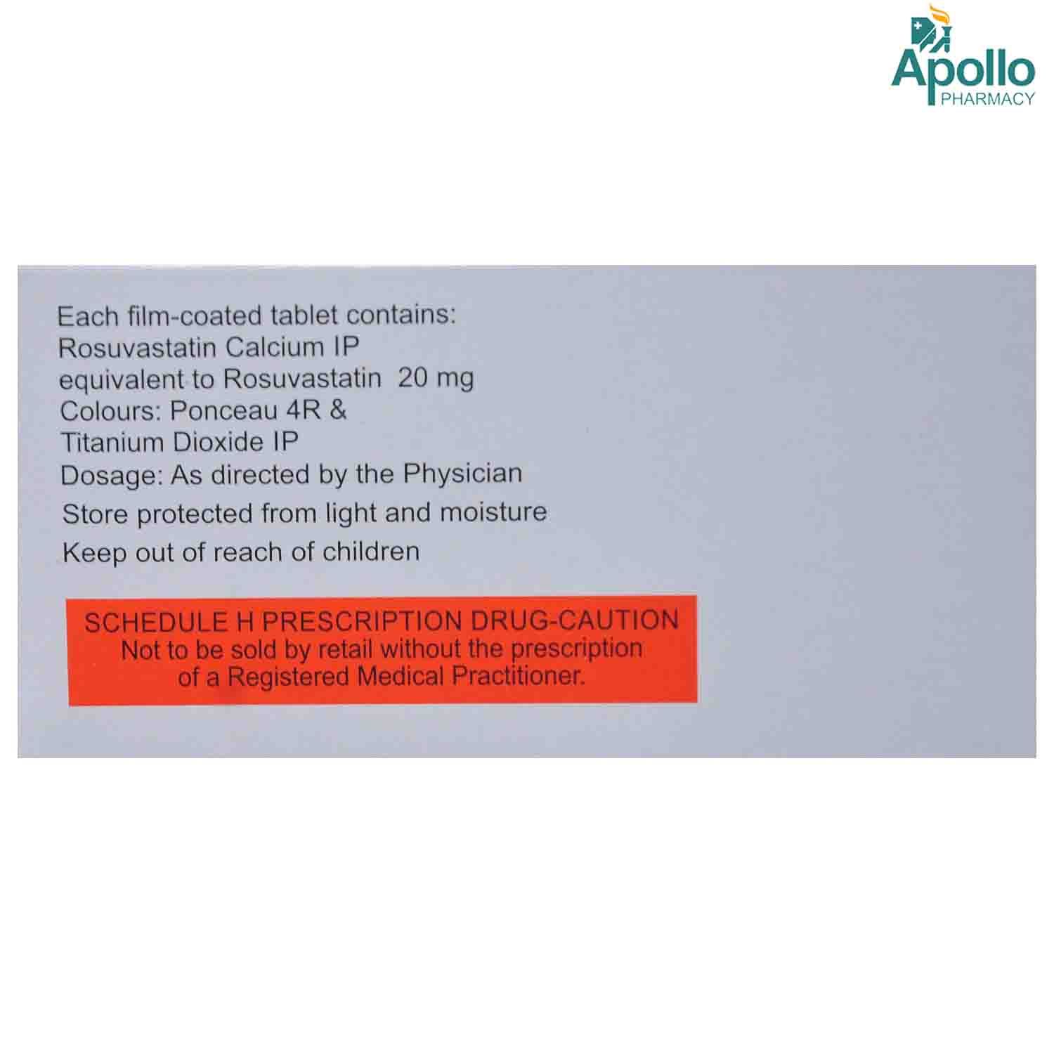 Rxtor 20 Tablet 10's Price, Uses, Side Effects, Composition - Apollo ...