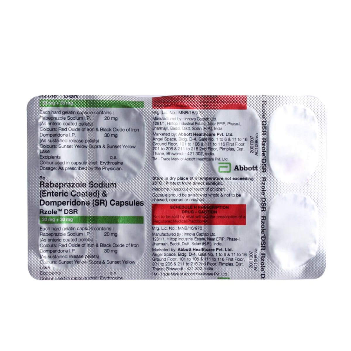 Rzole DSR Capsule 10's Price, Uses, Side Effects, Composition - Apollo ...