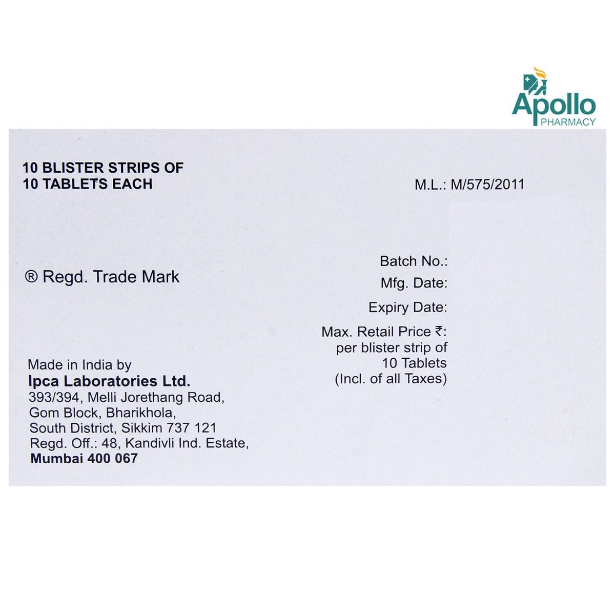 Saaz-DS Tablet 10's Price, Uses, Side Effects, Composition - Apollo ...