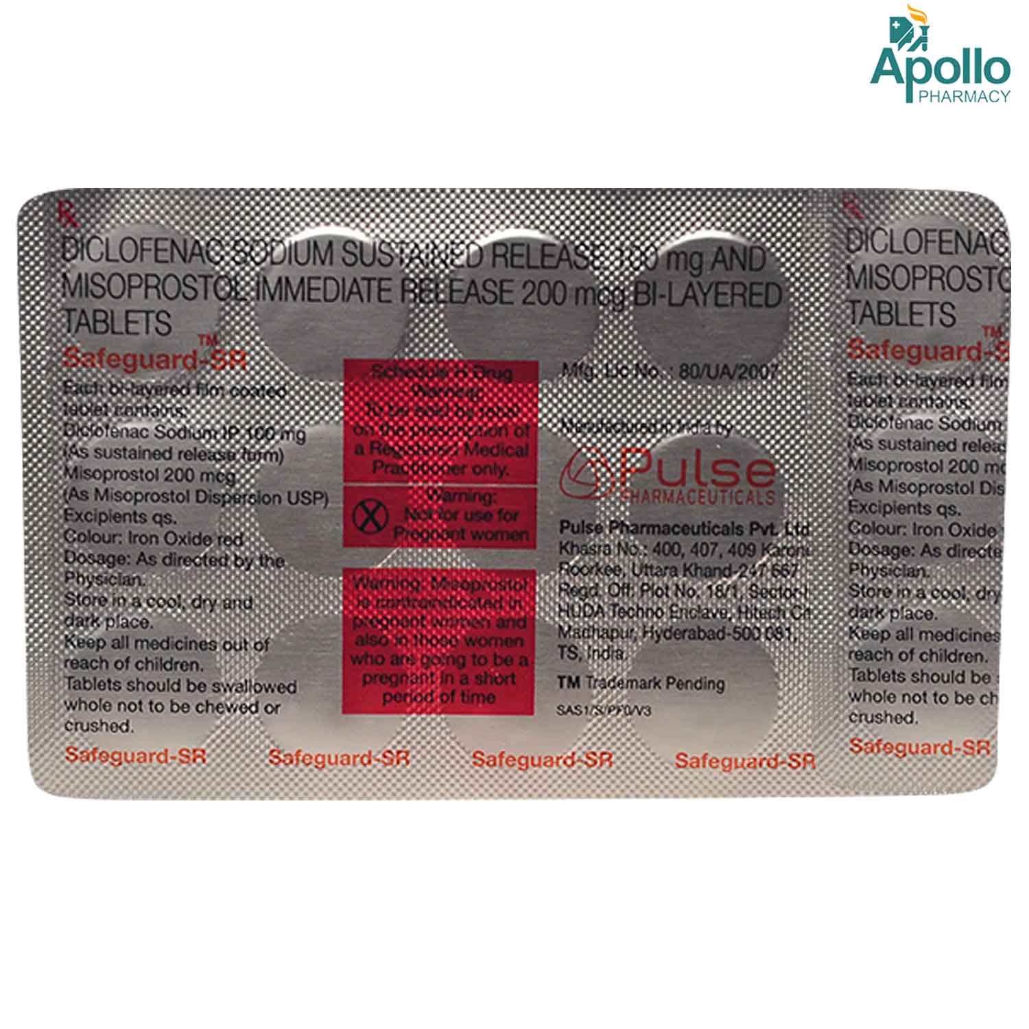 SAFEGUAR DSR TABLET Price, Uses, Side Effects, Composition - Apollo ...