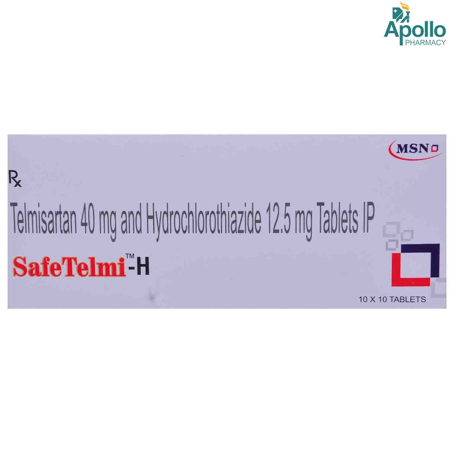 Safetelmi-H Tablet 10's Price, Uses, Side Effects, Composition - Apollo ...