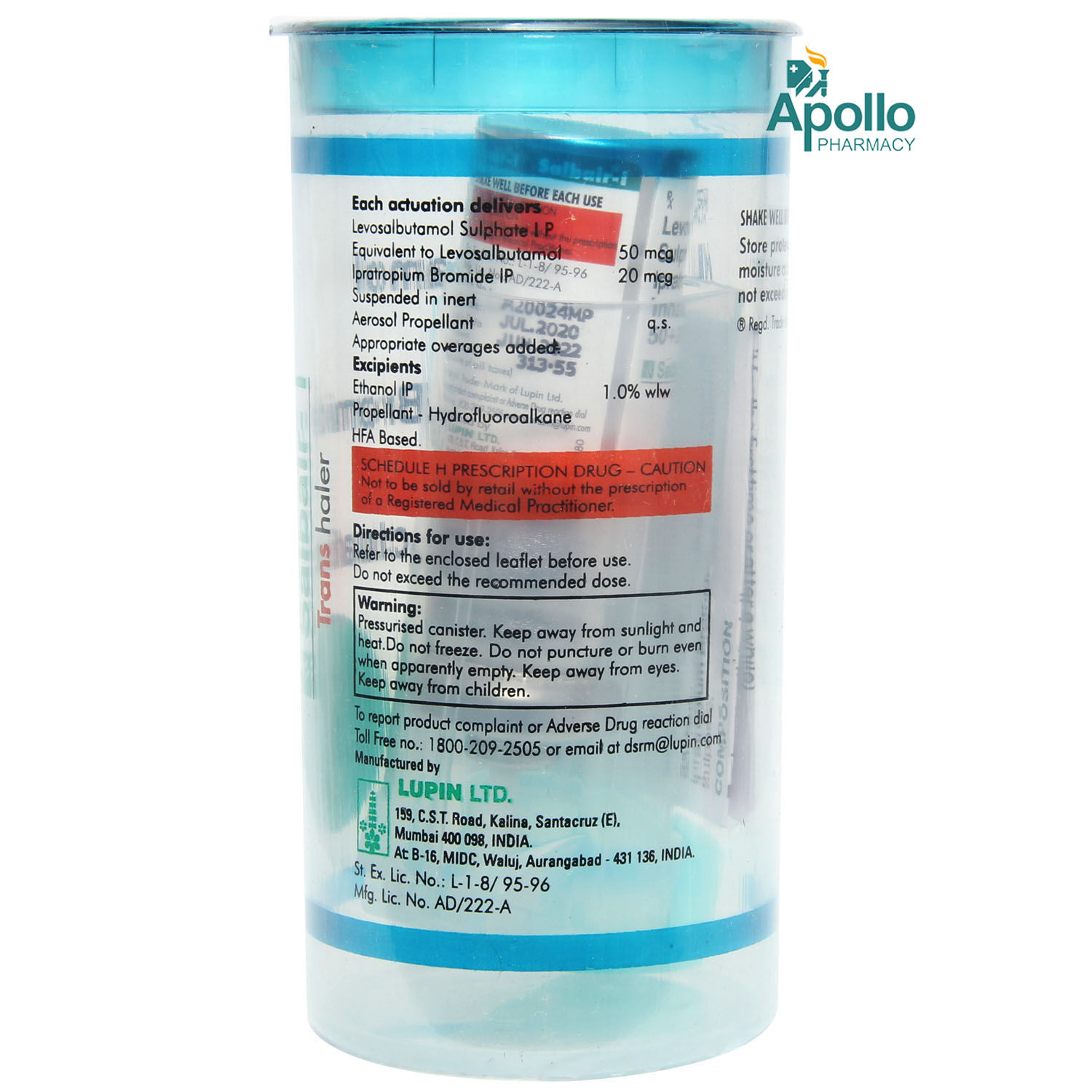 Salbair I Transhaler Price, Uses, Side Effects, Composition - Apollo ...