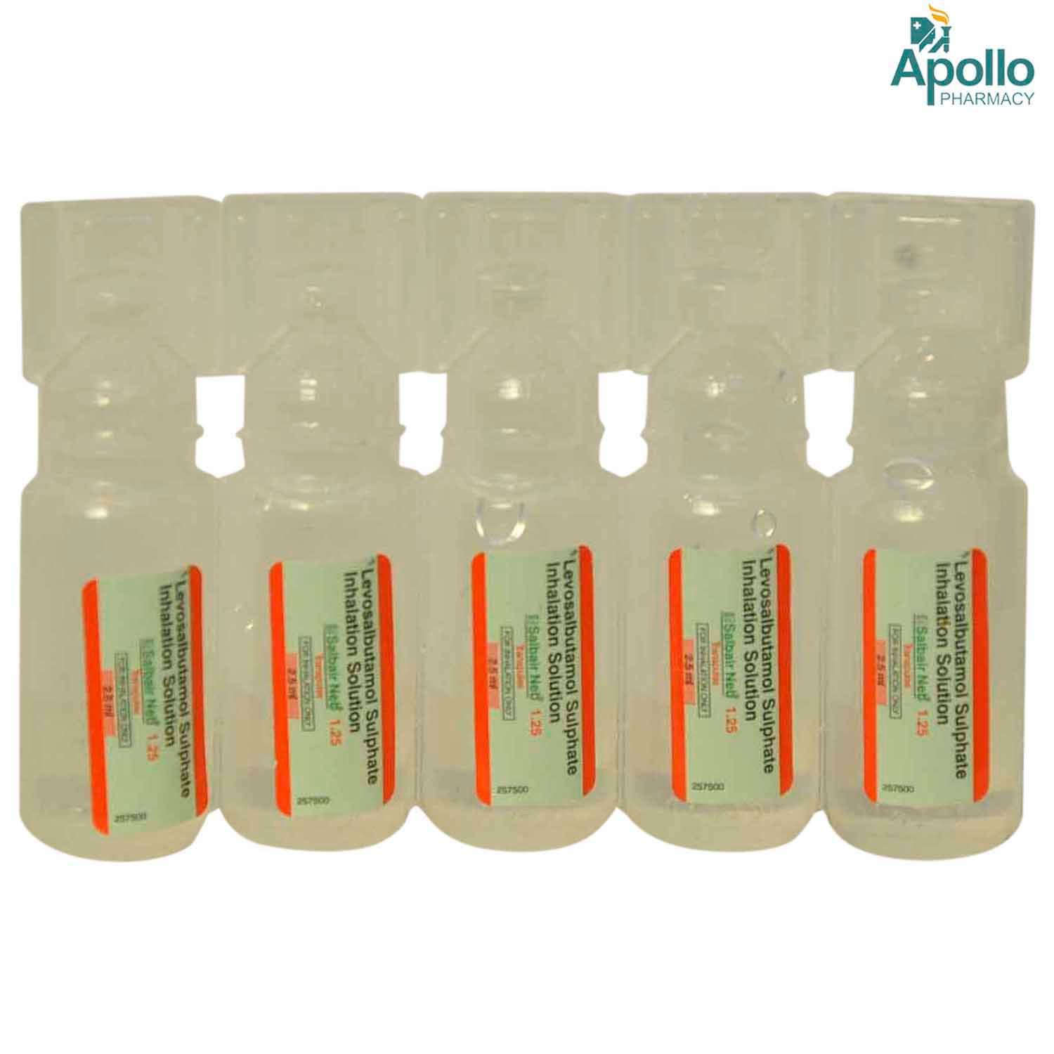 Salbair Neb 1.25 mg Respules 2. ml Price, Uses, Side Effects ...