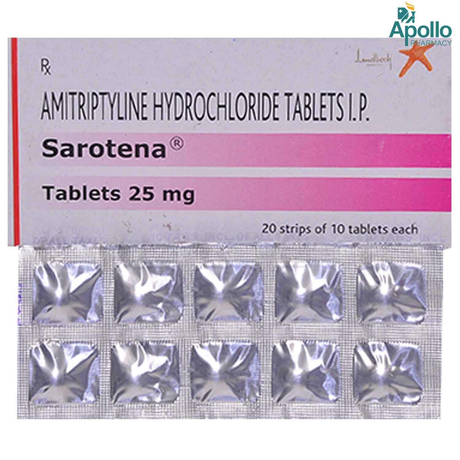 Sarotena 25 Tablet 10's Price, Uses, Side Effects, Composition - Apollo ...